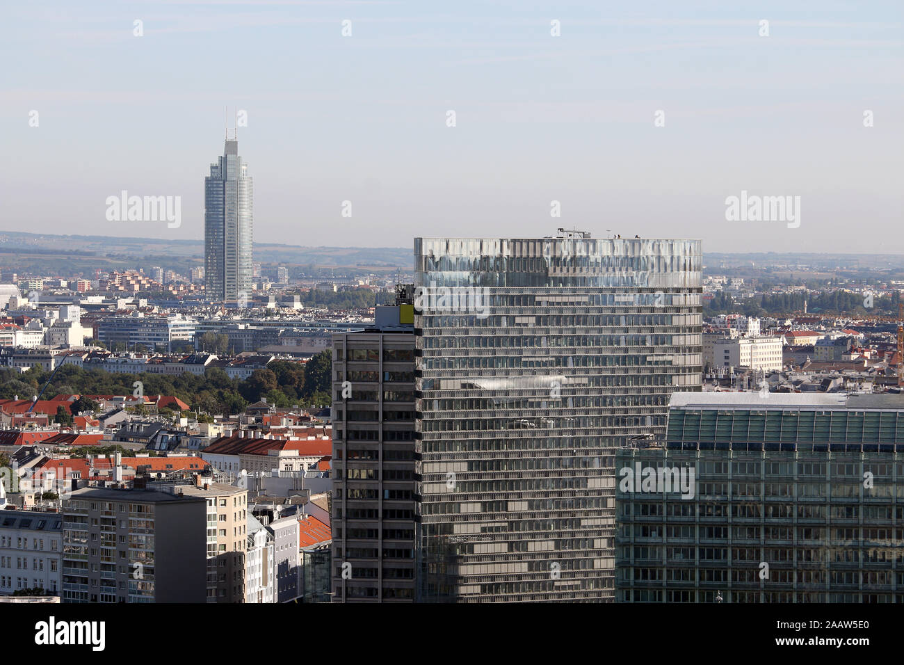 Office buildings cityscape view of Vienna city Stock Photo - Alamy