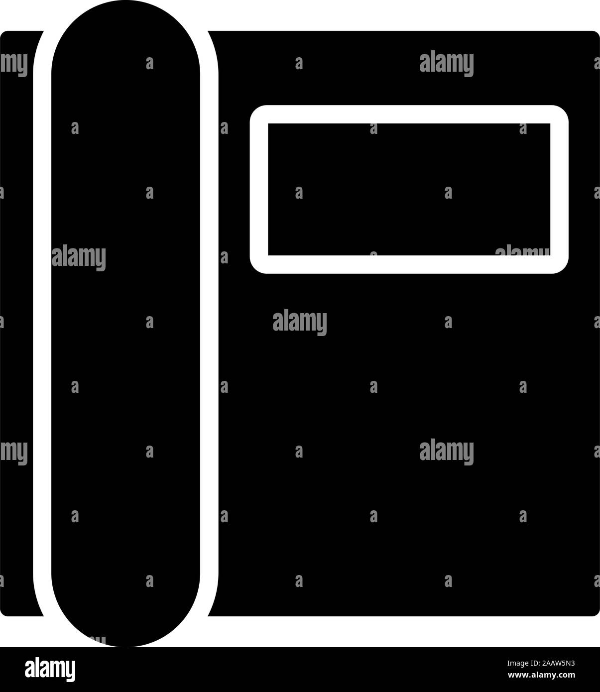 Phone fax machine for office using icon black color vector illustration ...