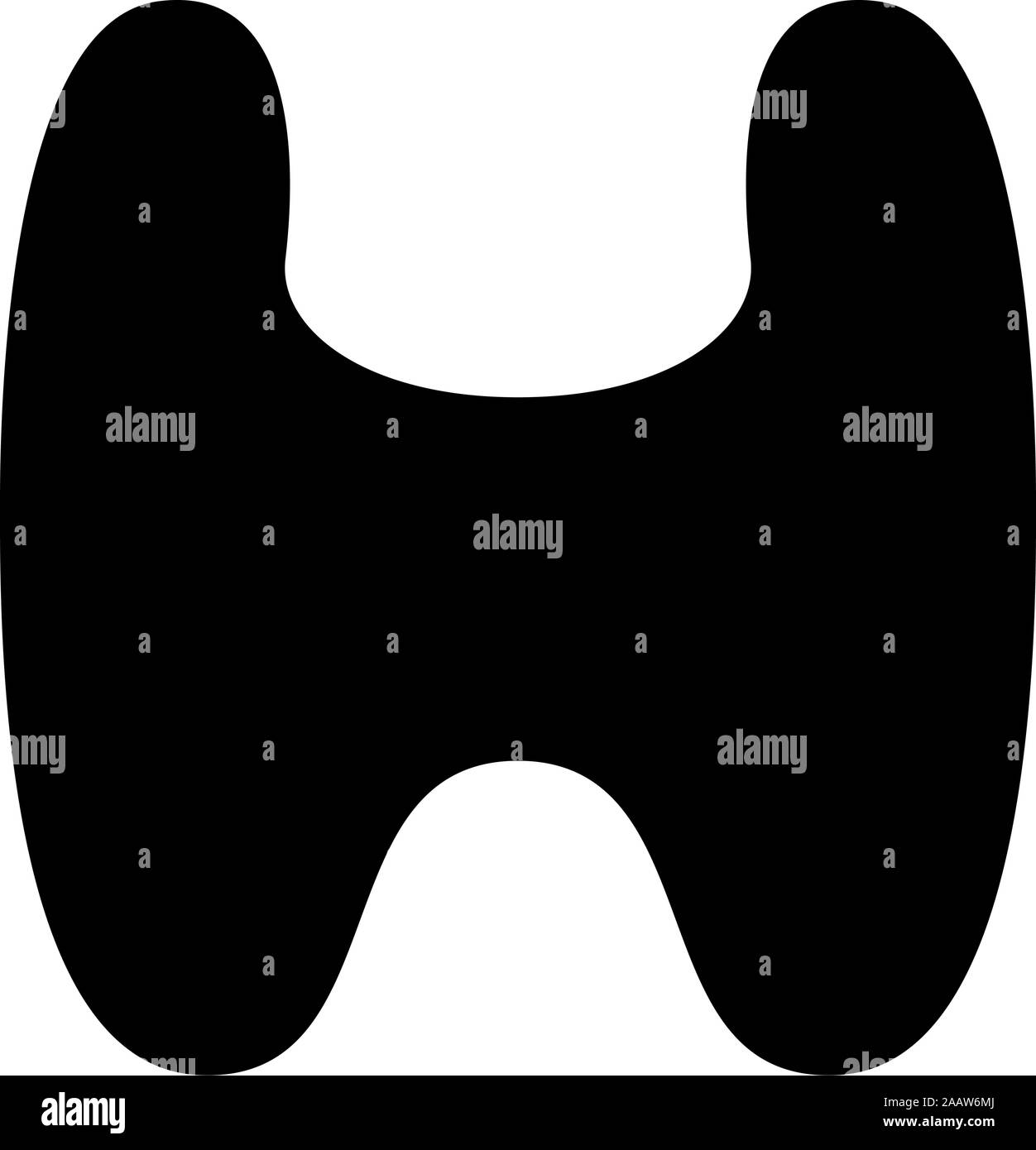 Thyroid gland Goiter Human organ Anatomy of people icon black color ...