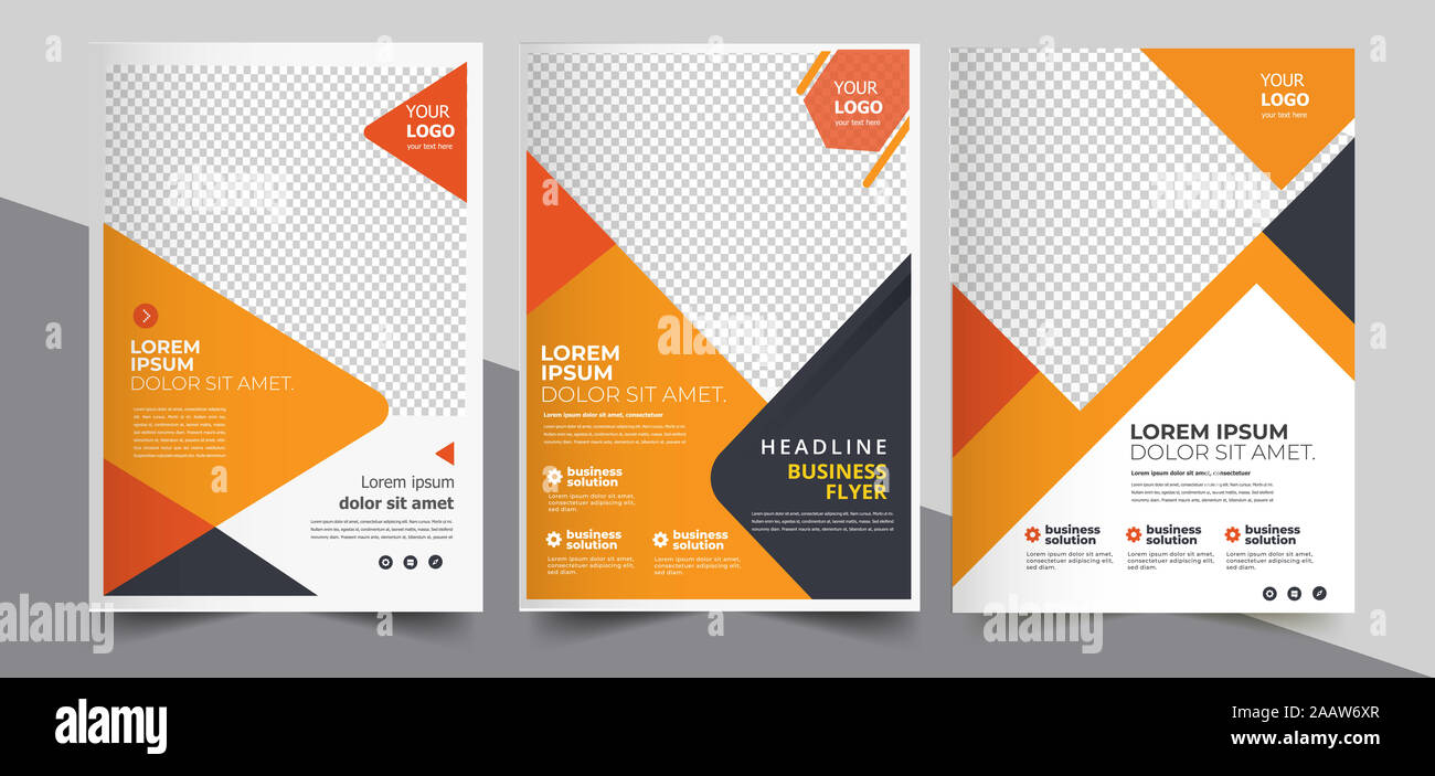 Brochure design, cover modern layout, annual report, poster, flyer in A4 with colorful triangles ...