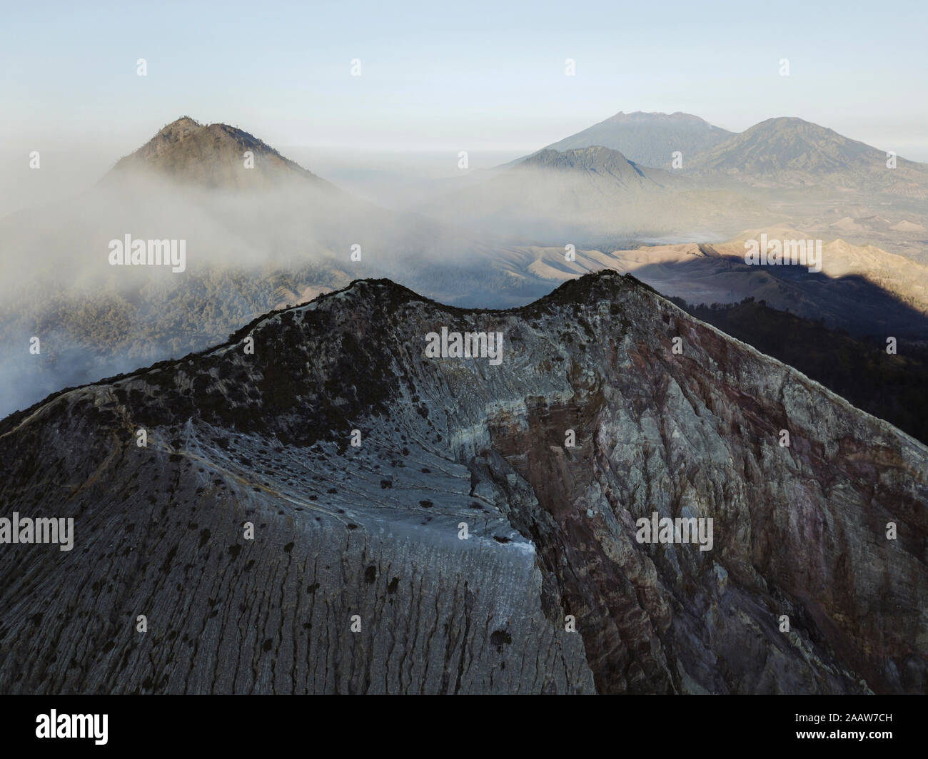 Volcano pollution aerial hi-res stock photography and images - Alamy