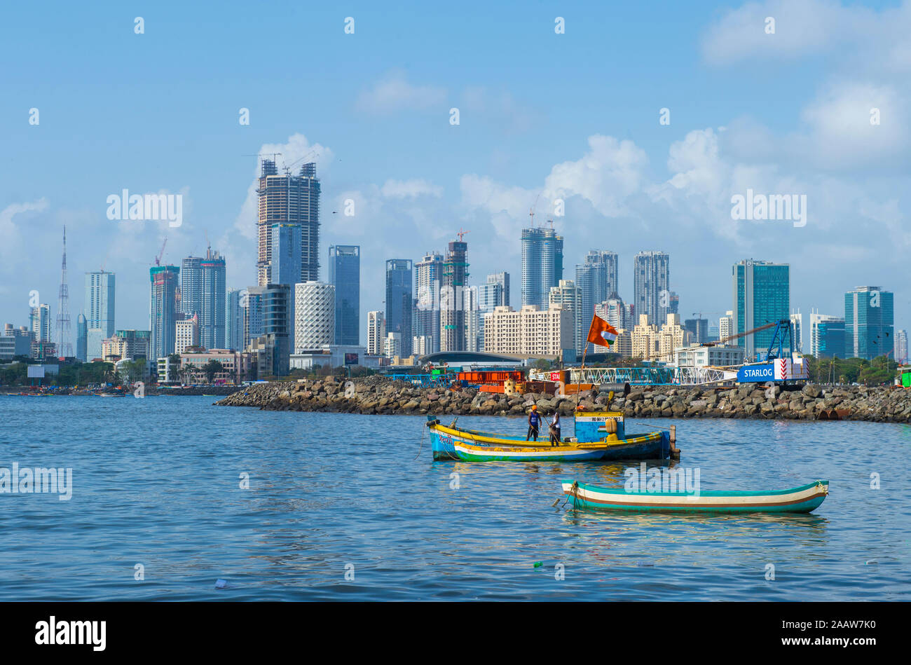 The skyline of Mumbai India Stock Photo - Alamy
