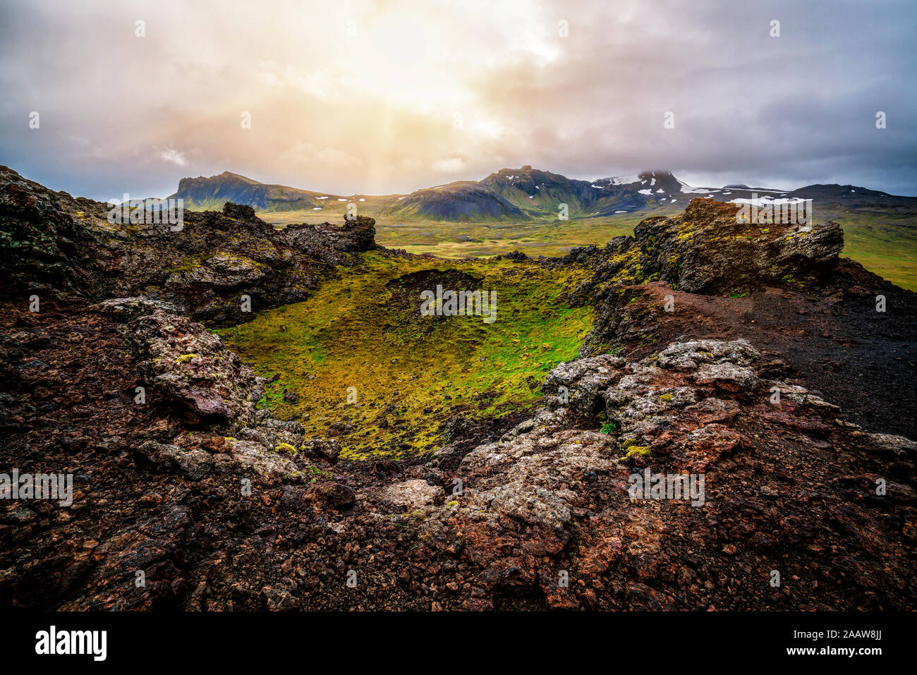 Saxholl Volcano Crater High Resolution Stock Photography and Images - Alamy
