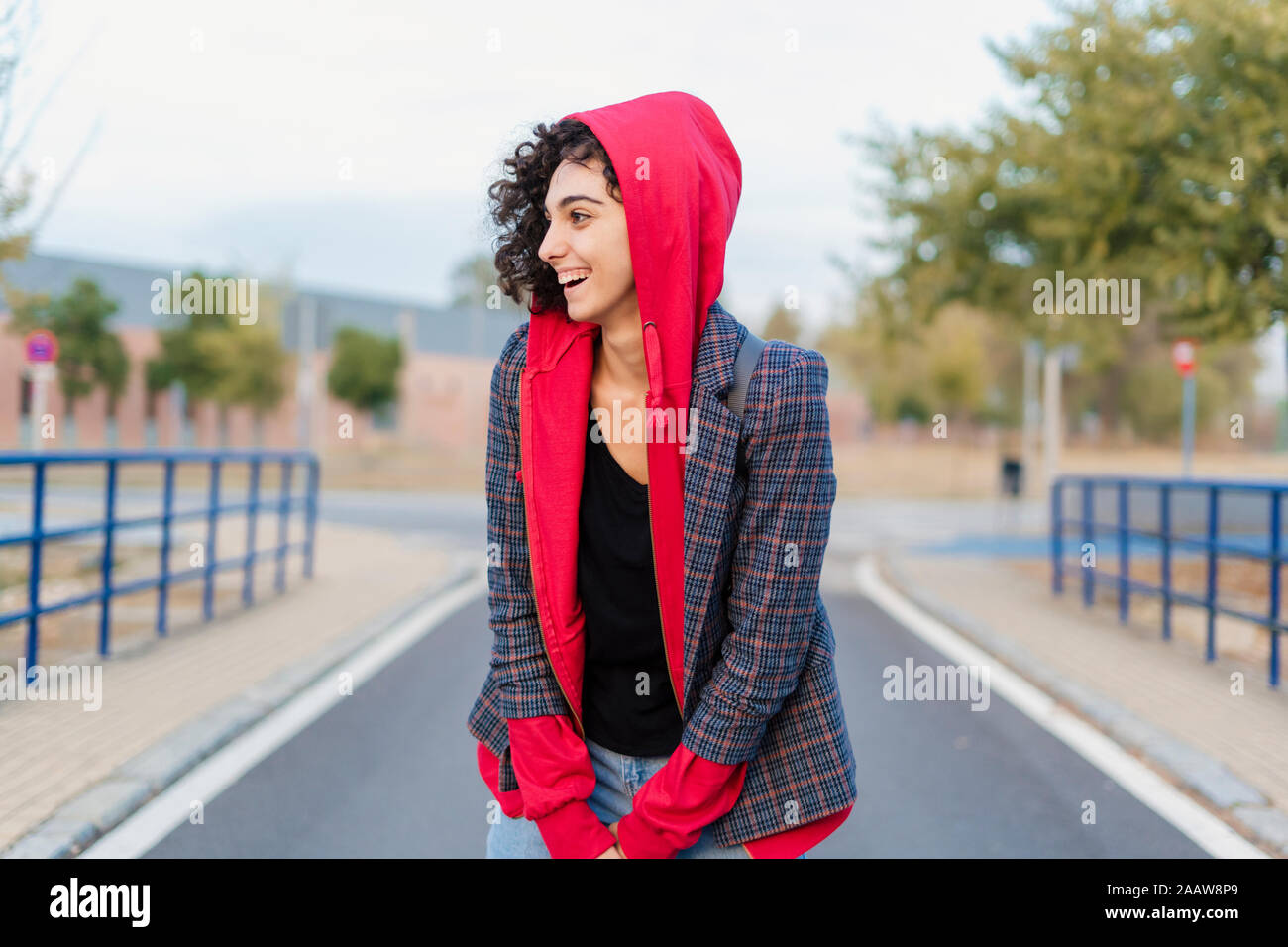 Hooded person dark street hi-res stock photography and images - Alamy