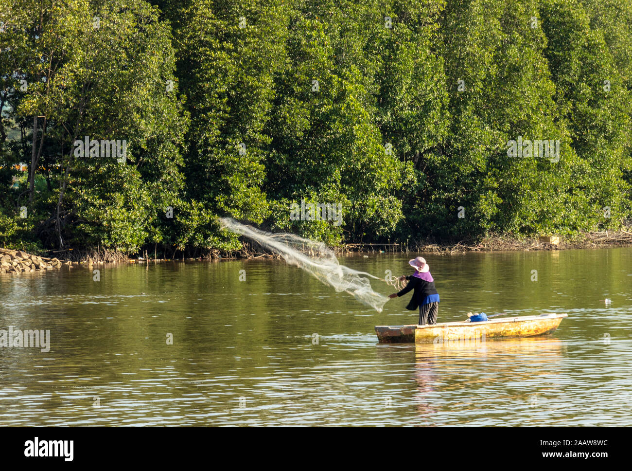 Fishing community and local community buying and selling fish near ...