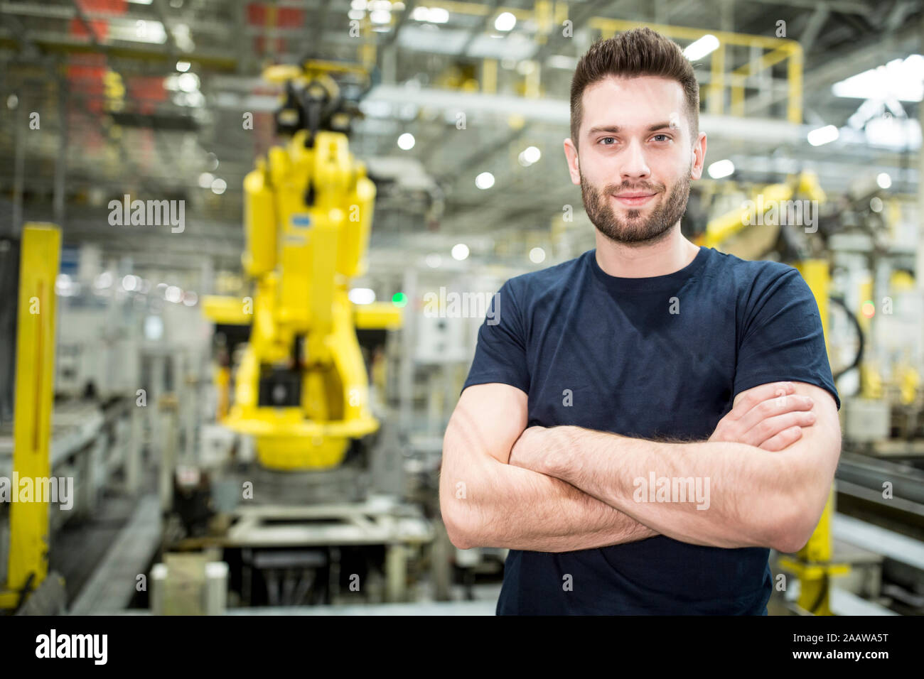 Factory germany worker robot hi-res stock photography and images - Alamy