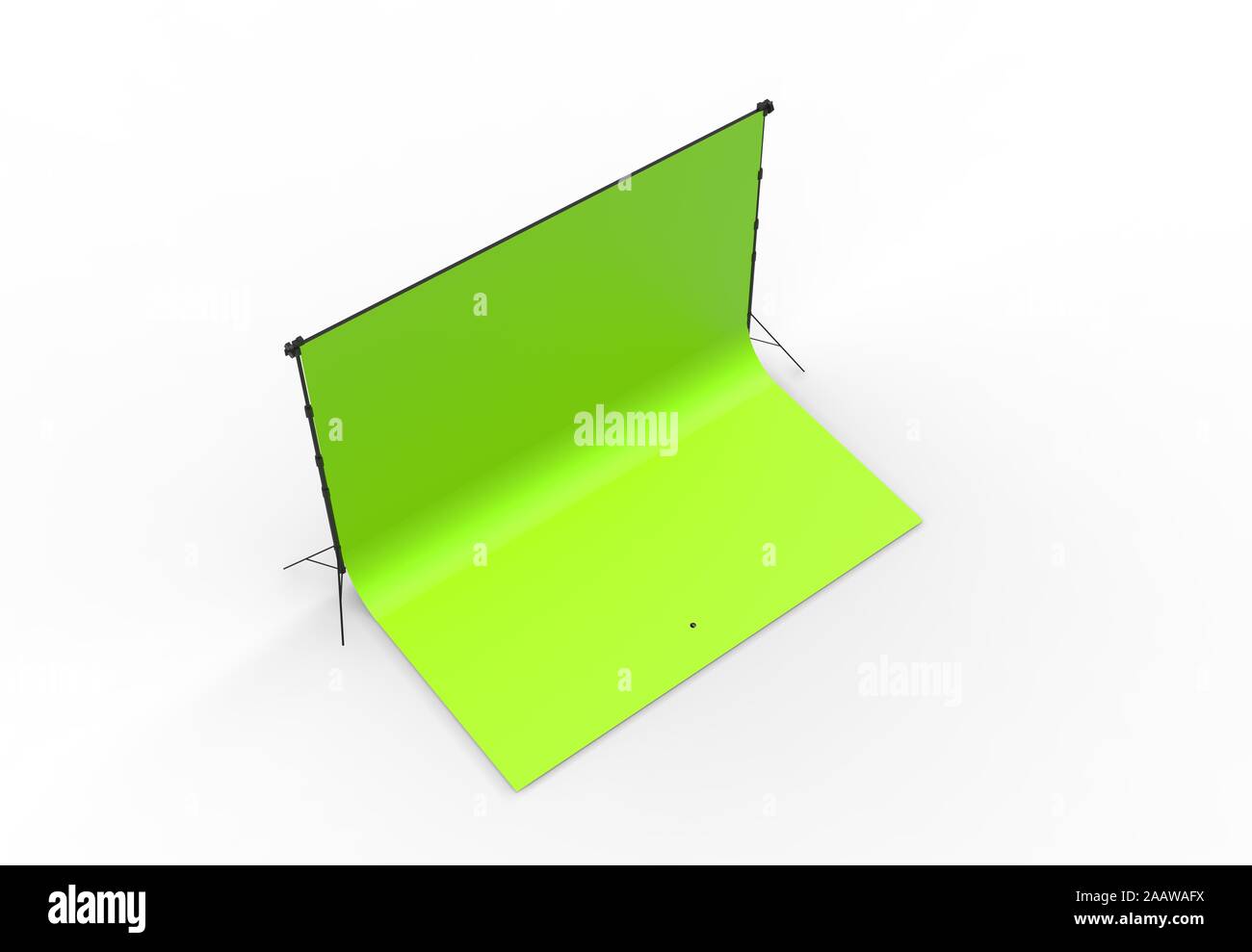 Green Studio Background 3D Rendering Stock Photo - Alamy