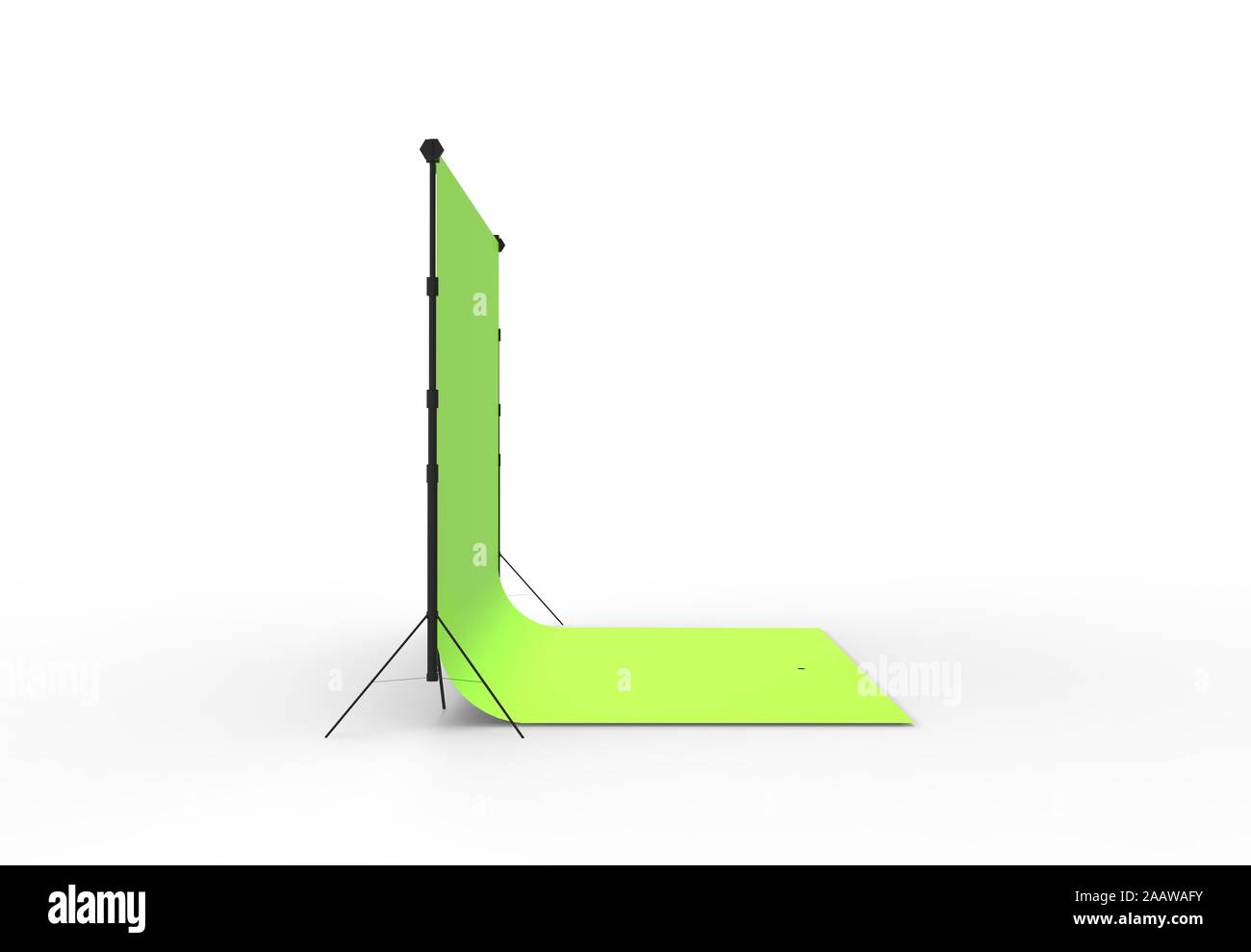 Green Studio Background 3D Rendering Stock Photo - Alamy