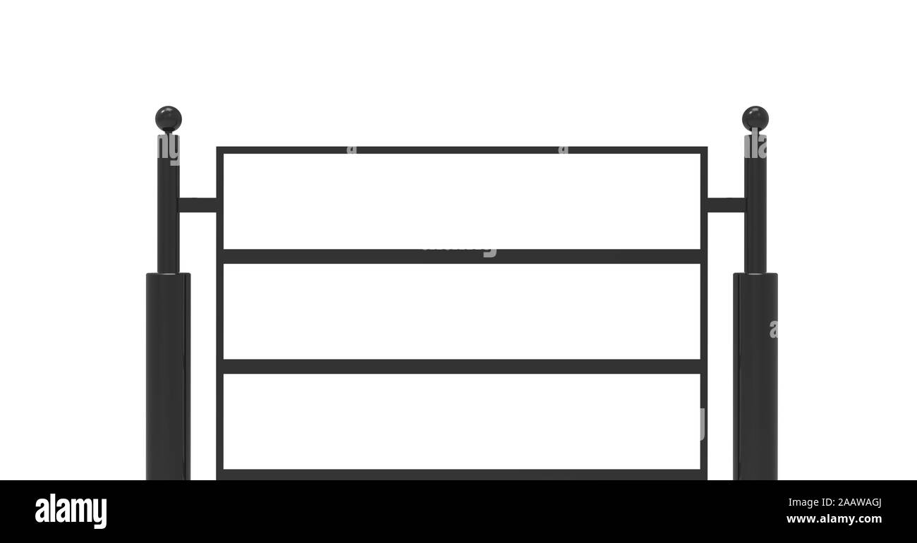 empty sign board 3D Rendering Stock Photo - Alamy