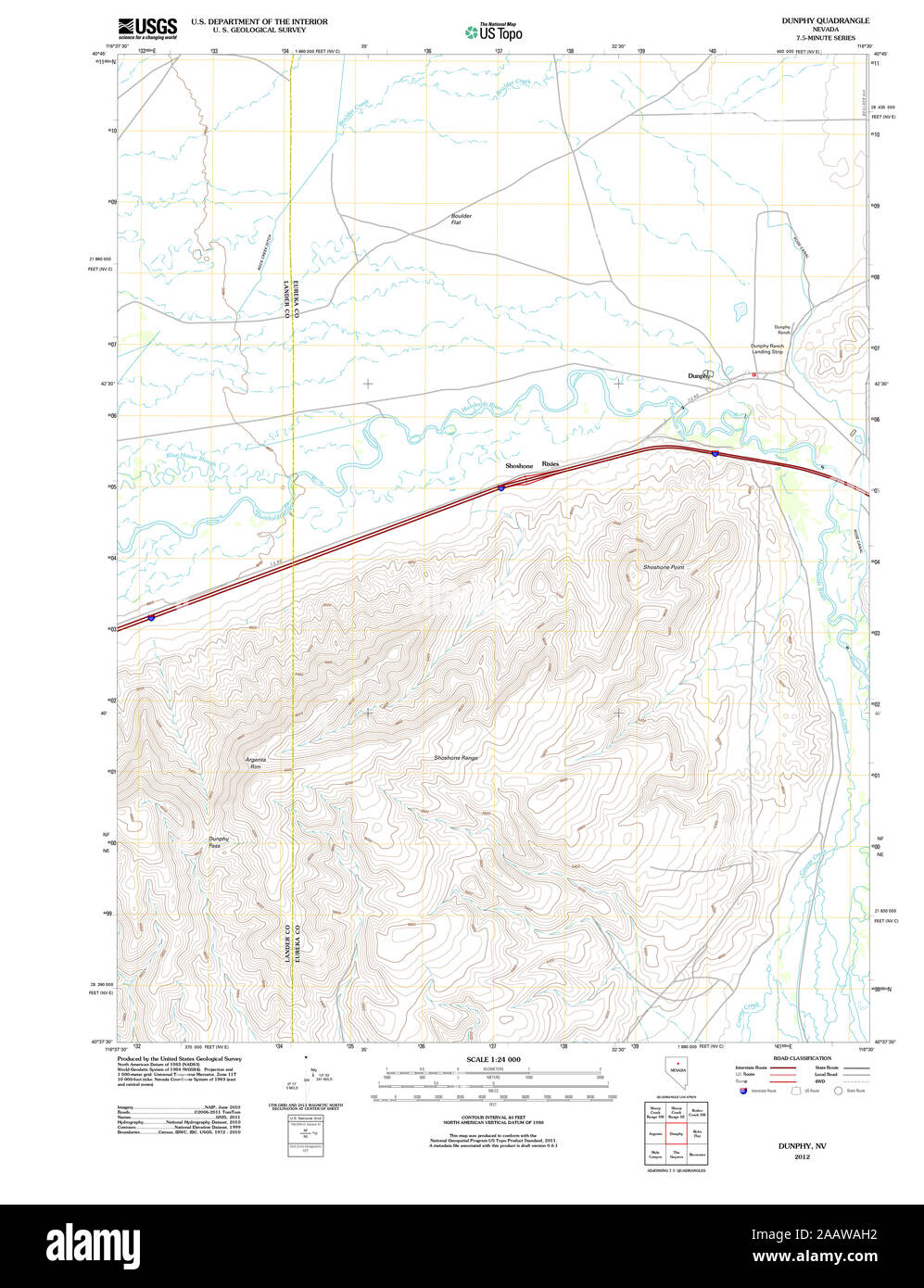 Map of dunphy hi-res stock photography and images - Alamy