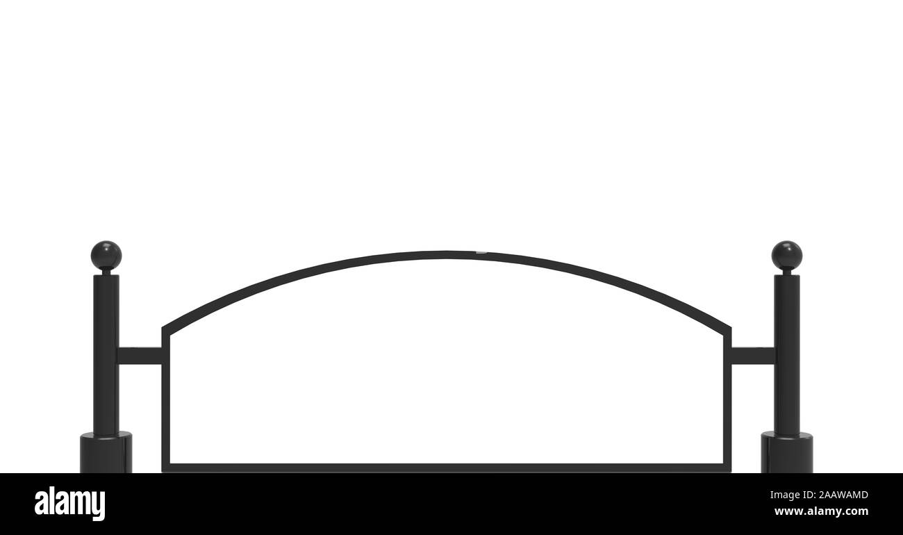 empty sign board 3D Rendering Stock Photo - Alamy