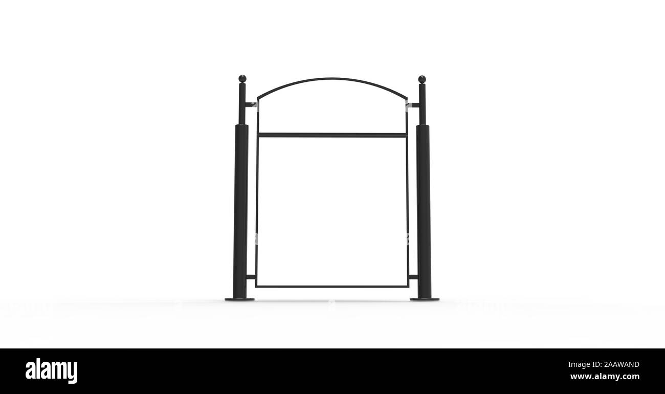 empty sign board 3D Rendering Stock Photo - Alamy