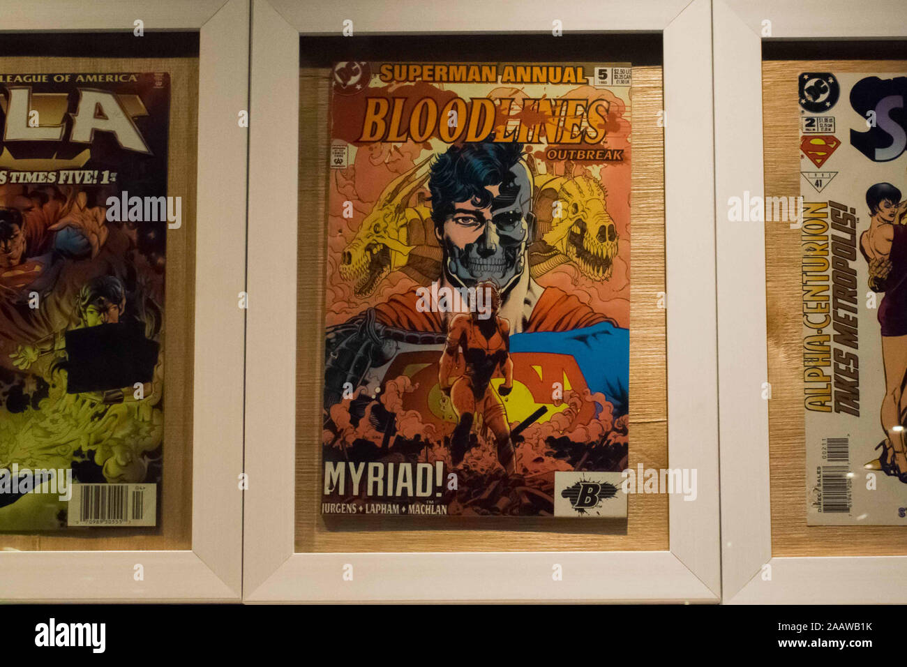 OCT. 26, 2019-MANILA PHILIPPINES : Comic book on display and on a frame ...