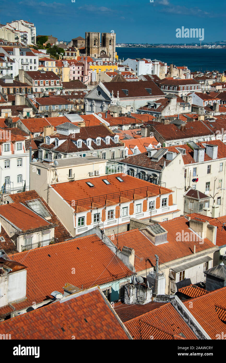 Aerial view of Lisbon cityscape in Portugal Stock Photo - Alamy