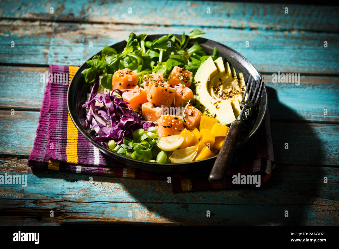 Poke bowl salad hi-res stock photography and images - Alamy