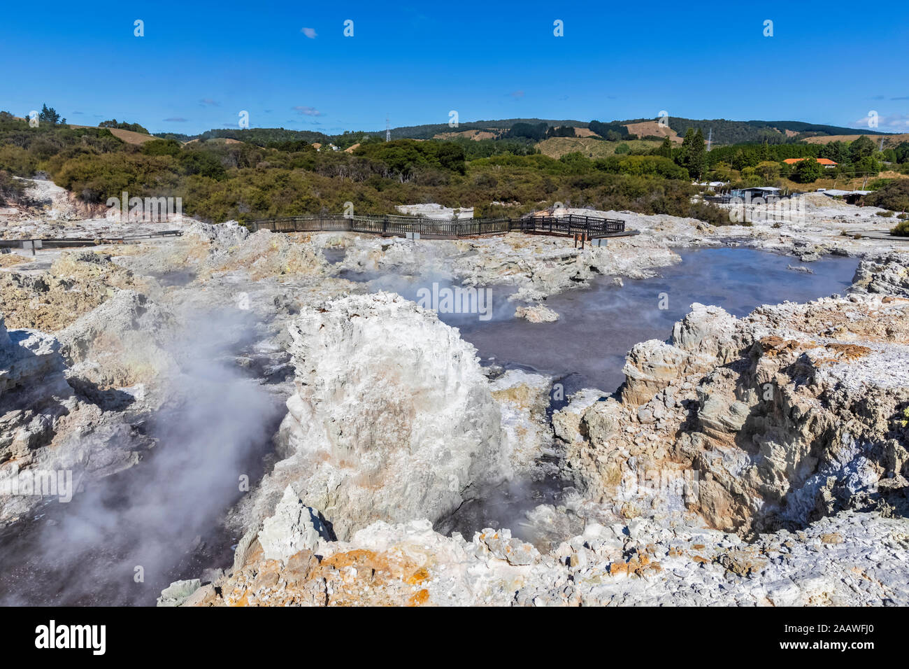 Hell's Gate, Geothermal Park, Tikitere, Rotorua, North Island, New ...
