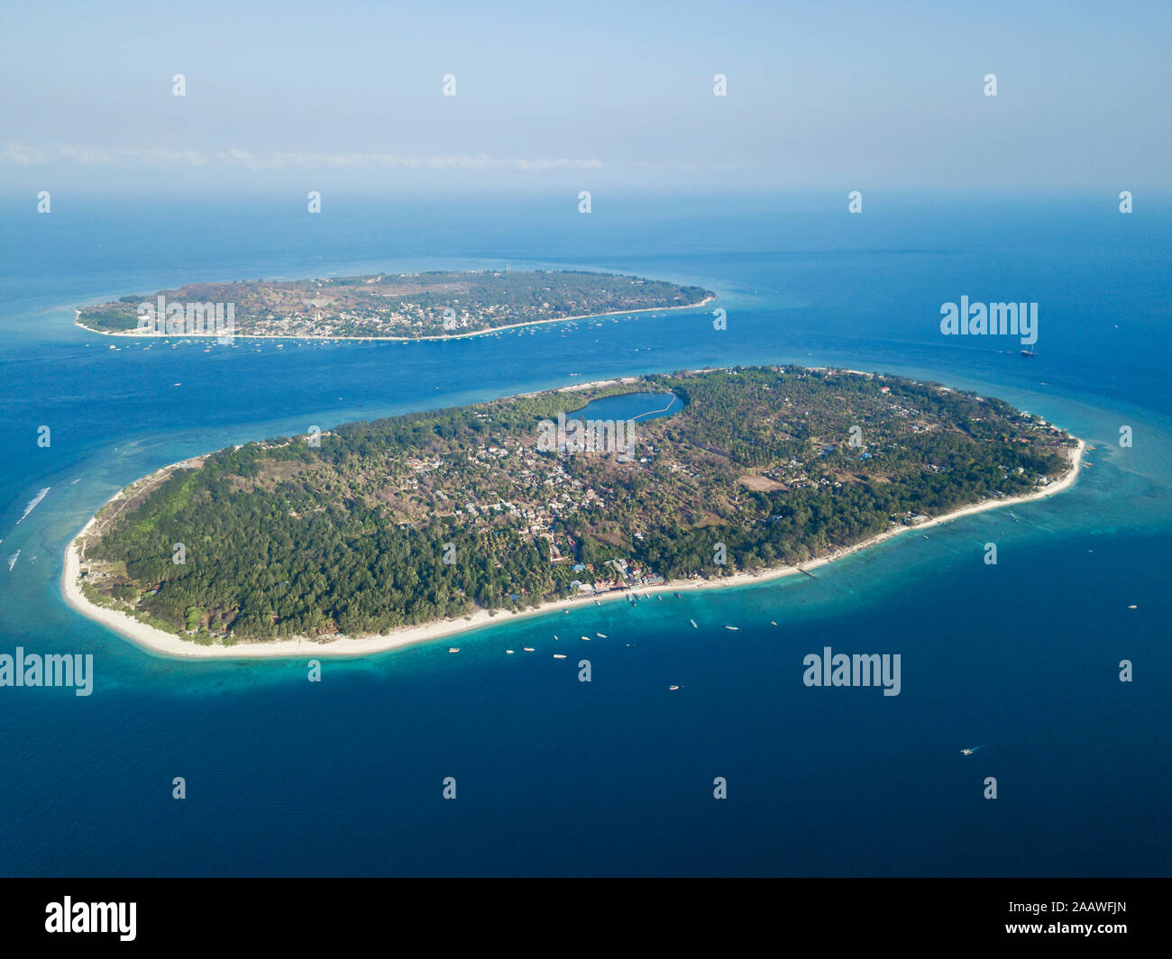 Aerial gili trawangan island tropical hi-res stock photography and ...