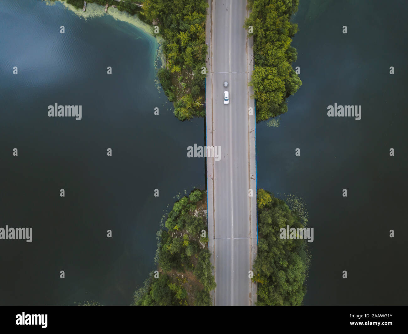 Aerial view of Bridge over Volga River, Moscow, Russia Stock Photo - Alamy