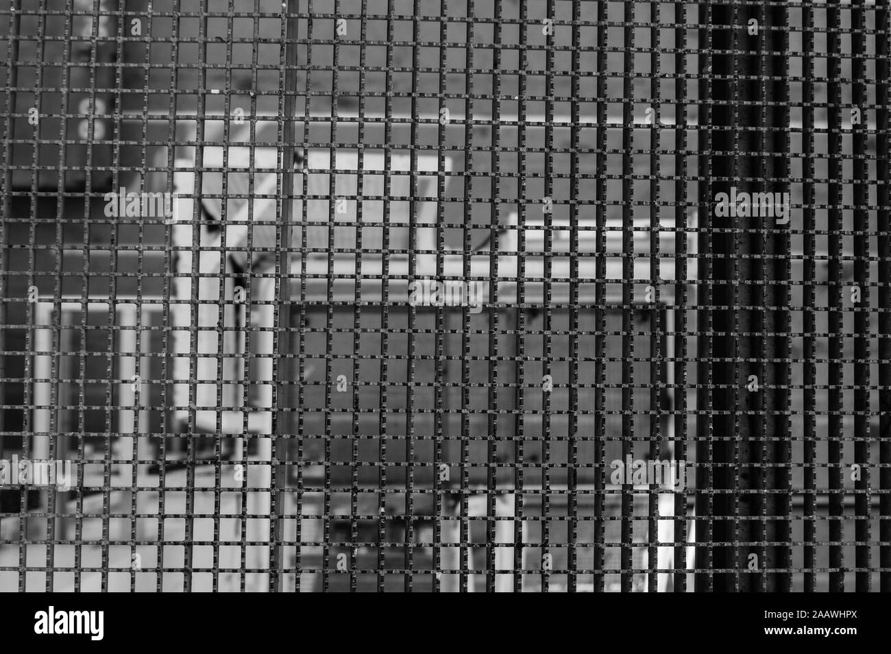 Mesh panels Black and White Stock Photos & Images - Alamy