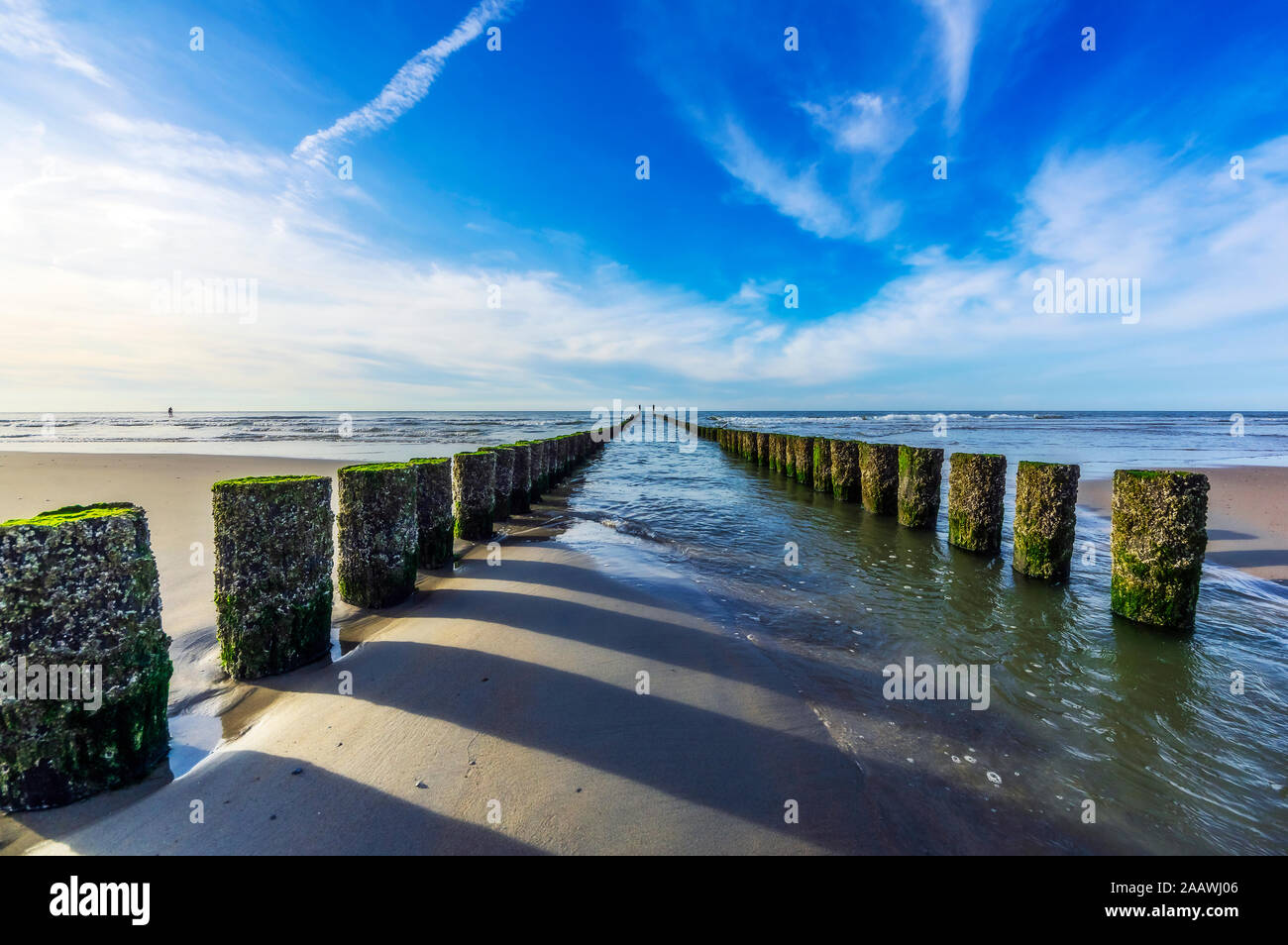 Breakwaters beach zeeland netherlands hi-res stock photography and ...