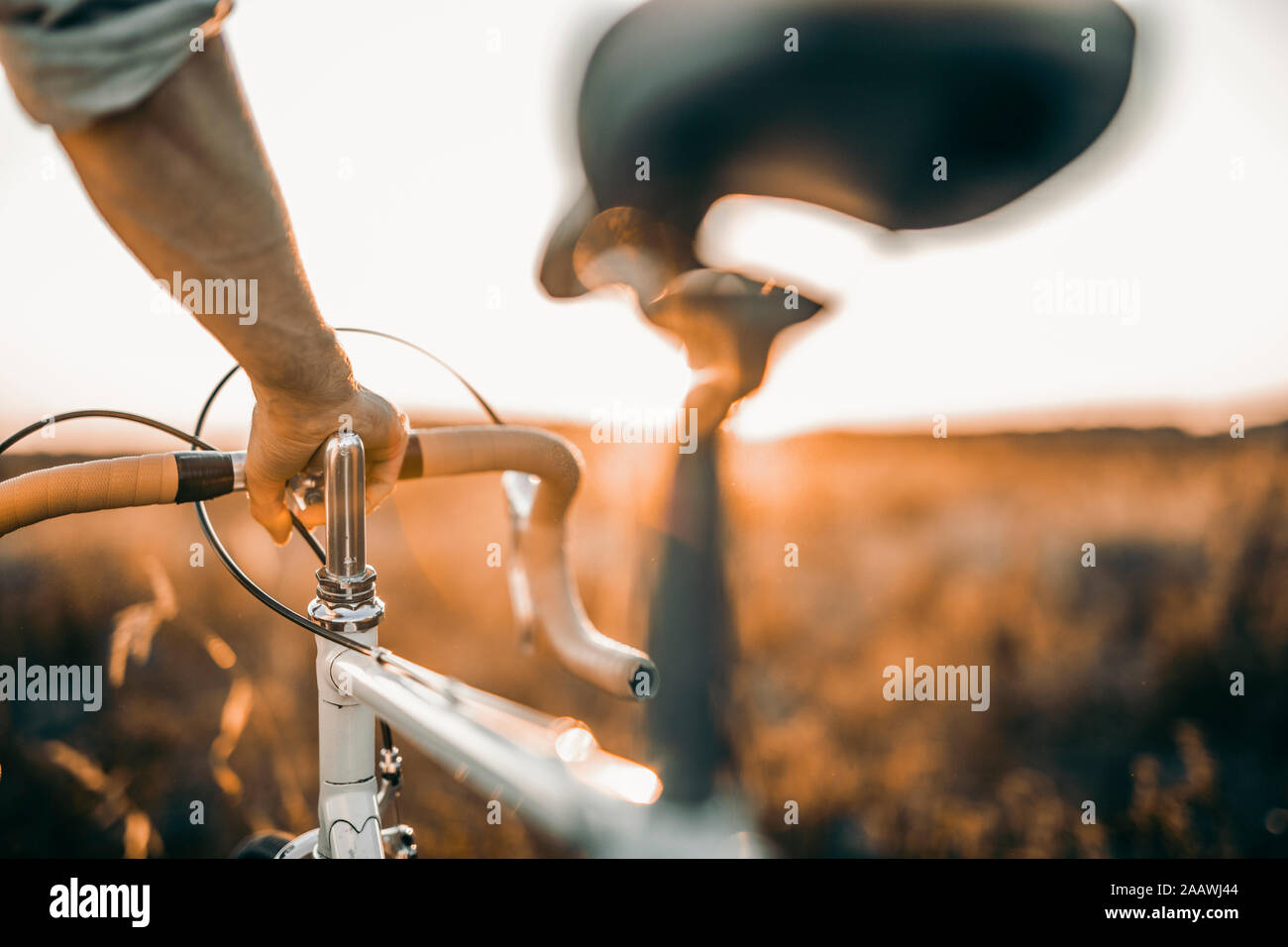 Man racing bike seat hi-res stock photography and images - Alamy