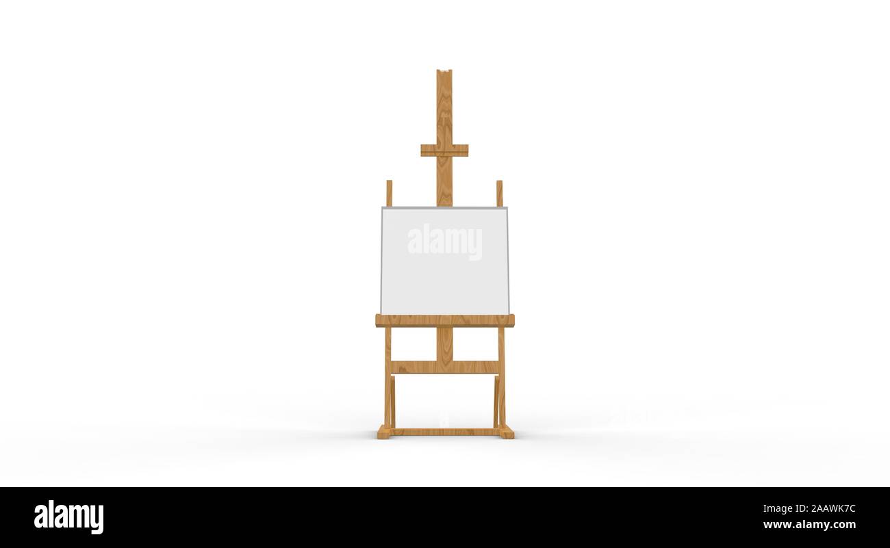 Drawing Easel Stand 3D Rendering Stock Photo - Alamy