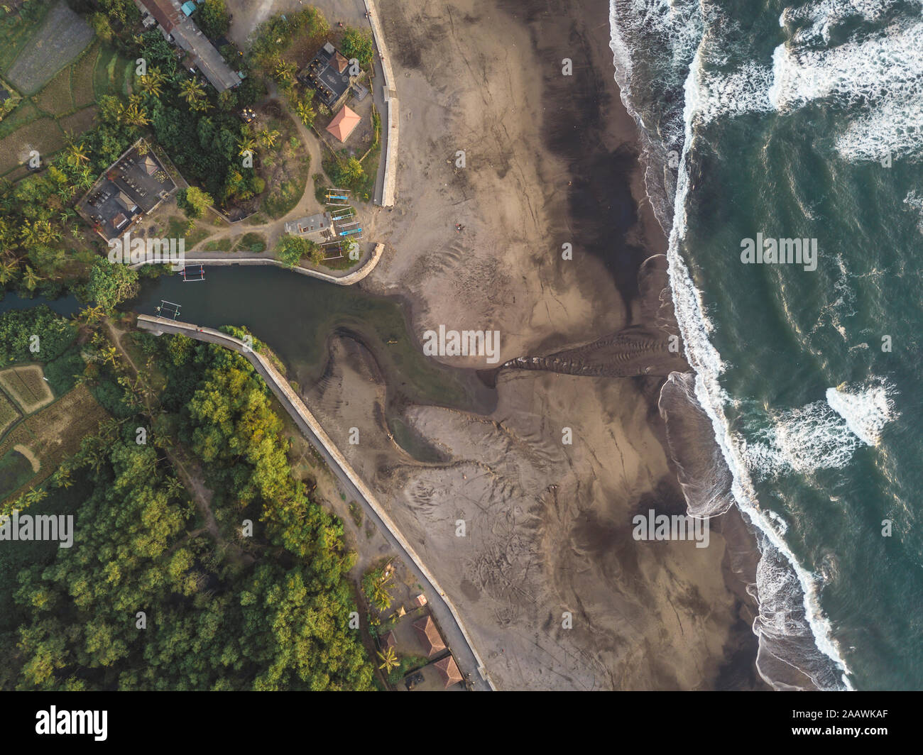 Aerial view of the beach, Kedungu, Bali, Indonesia Stock Photo - Alamy