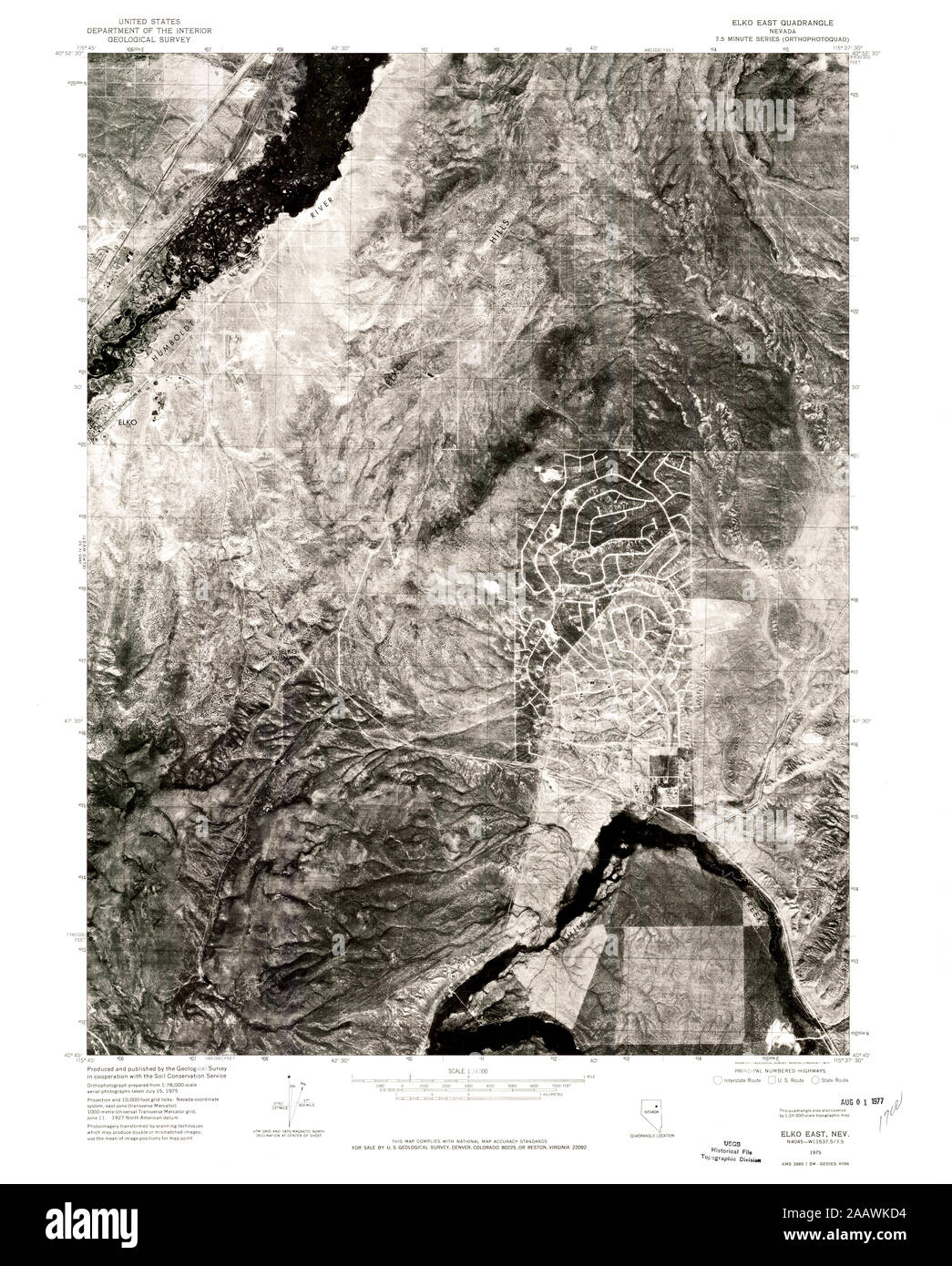 Elko map Cut Out Stock Images & Pictures - Alamy