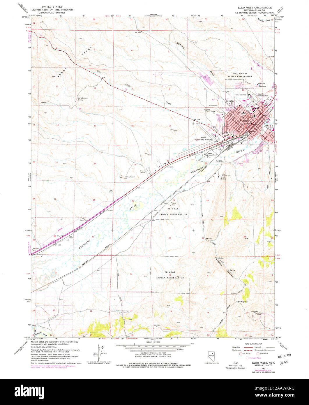 Map of elko hi-res stock photography and images - Alamy