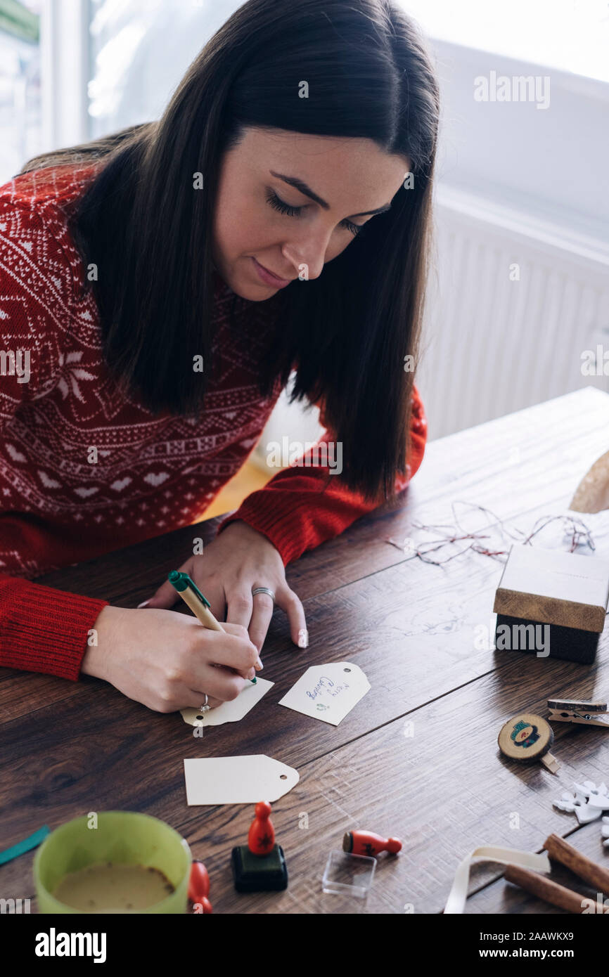 Christmas gift tags hi-res stock photography and images - Alamy