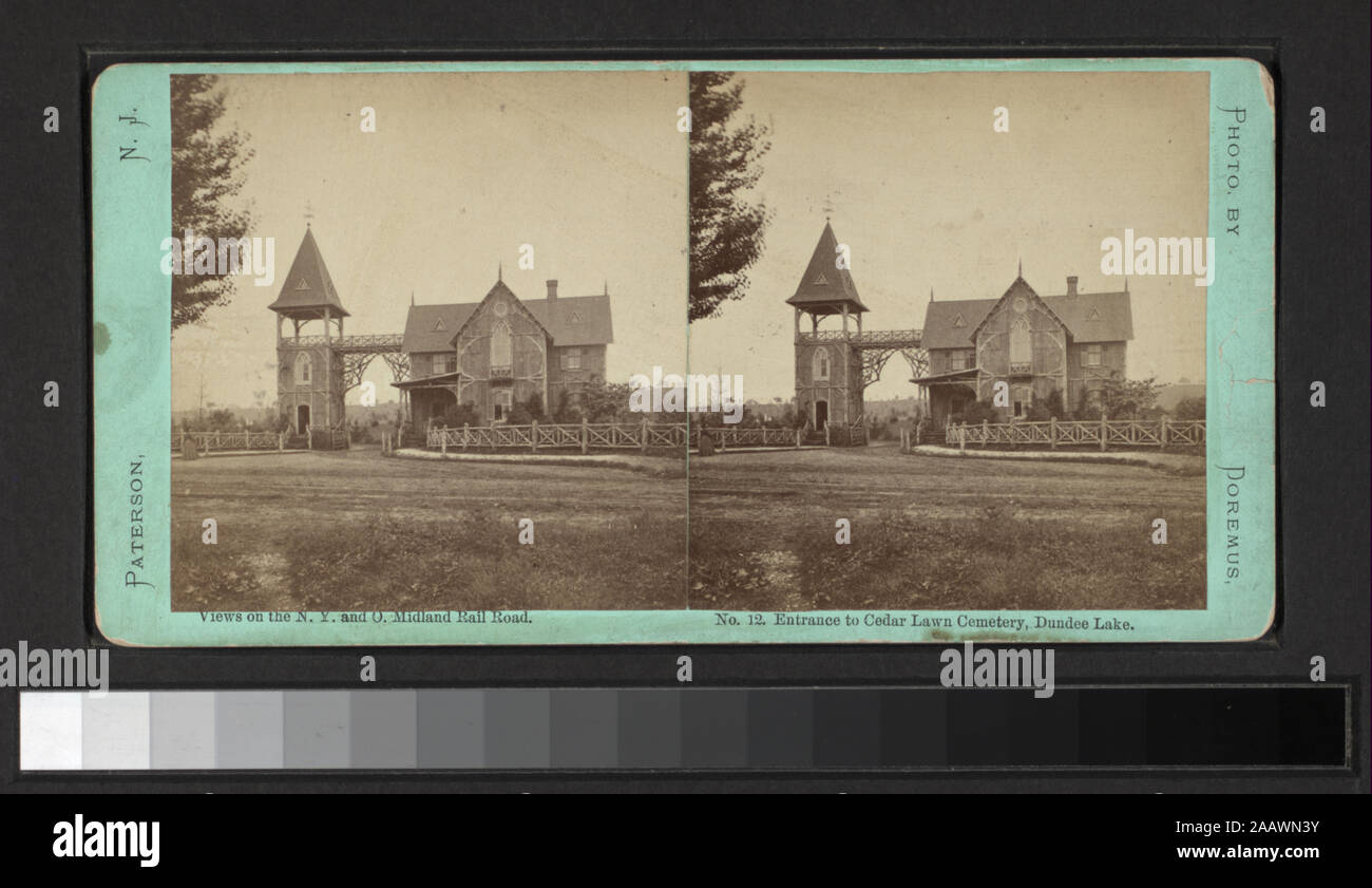 Entrance to Cedar Lawn Cemetery, Dundee Lake Includes views by Anthony ...