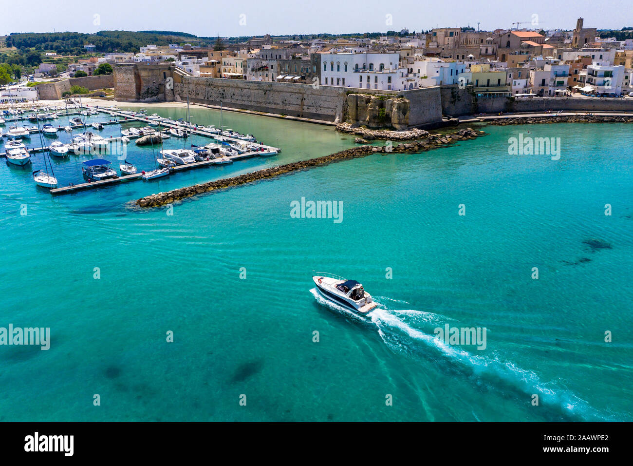 Italy, Apulia, Lecce, aerial view of coast Stock Photo - Alamy