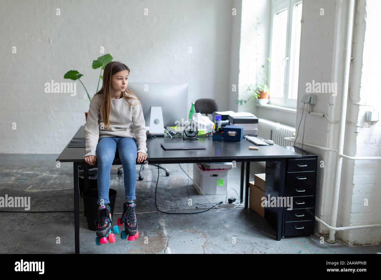 Lone Person In Office