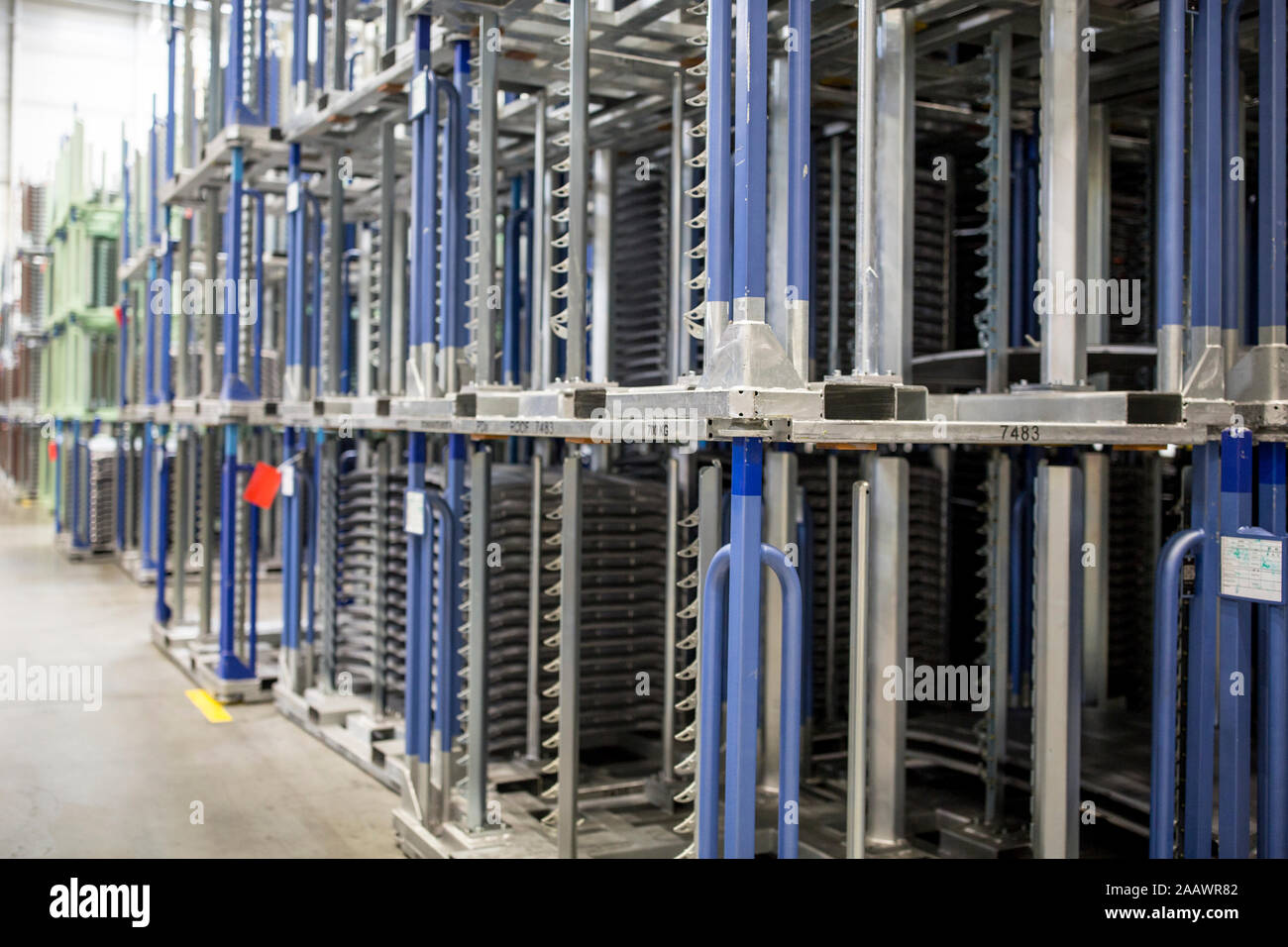 Interior of a car factory Stock Photo - Alamy