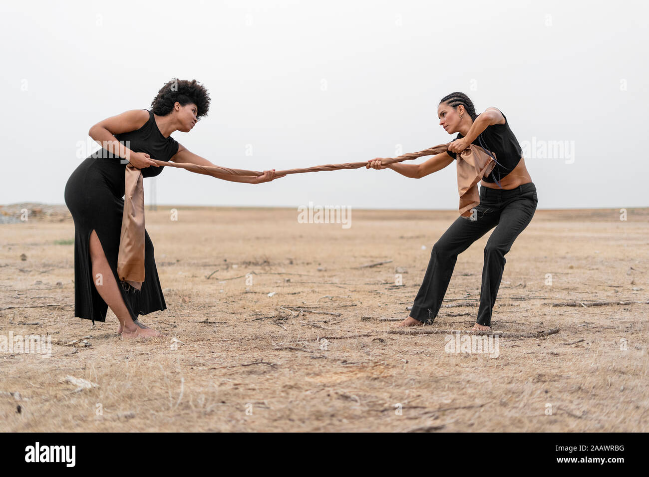 Two black women fighting hi-res stock photography and images - Alamy