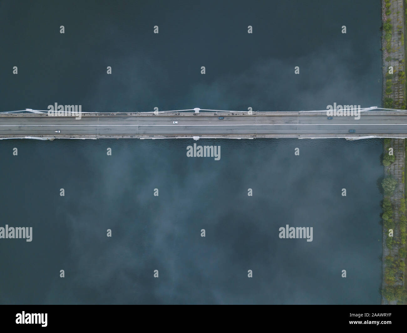 Aerial view of Bridge over Volga River, Moscow, Russia Stock Photo - Alamy