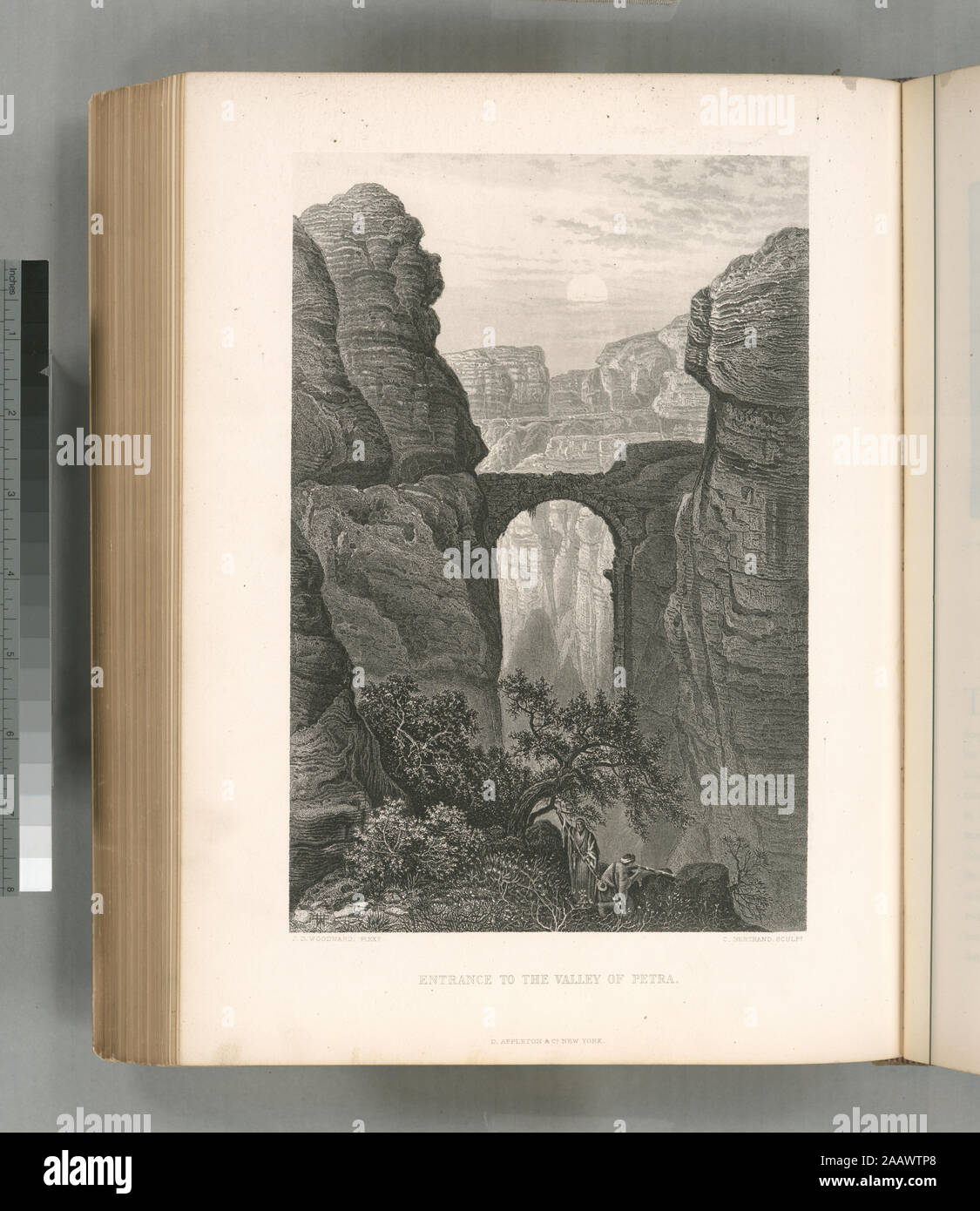 Entrance to the valley of Petra Colonel Wilson, ed.; Entrance to the ...
