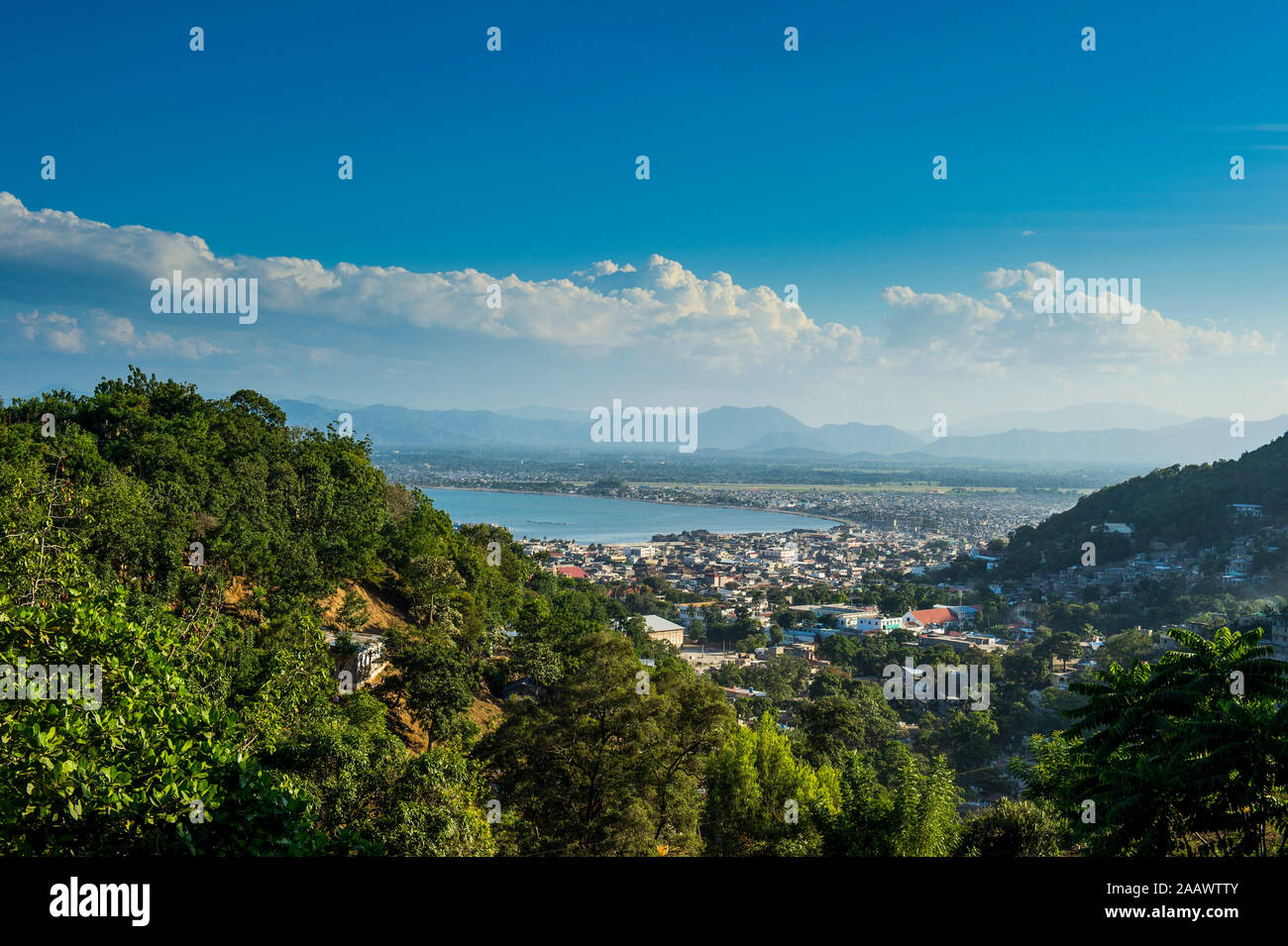 High angle view of Cap Haitien, Haiti, Caribbean Stock Photo - Alamy