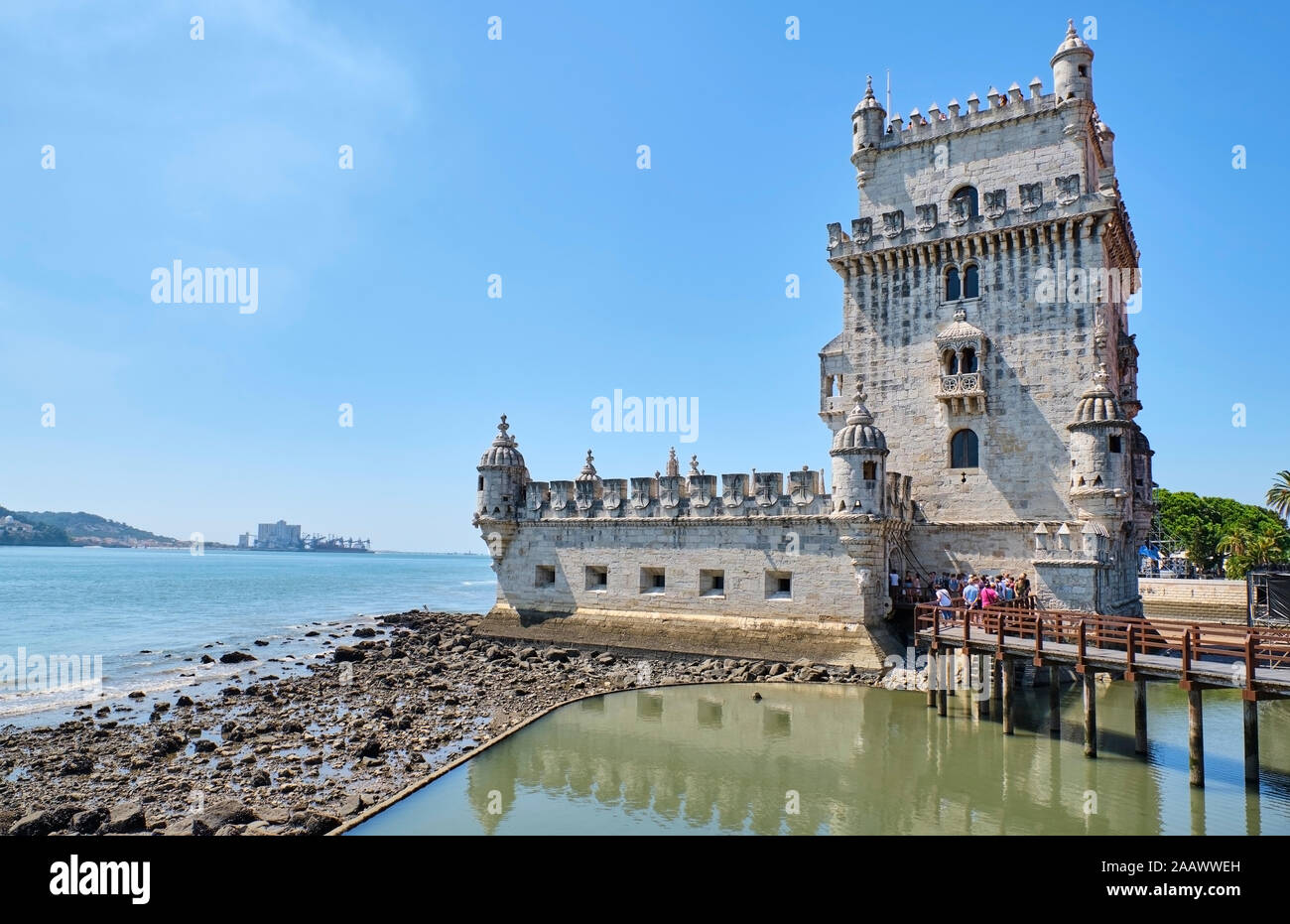 Portugal, Lisbon, Tejo, Belem, Belem Tower Stock Photo - Alamy