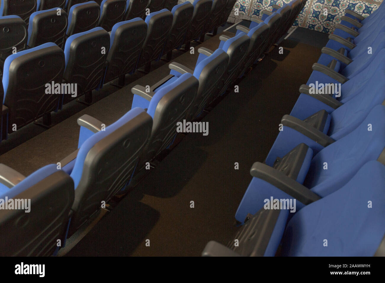 Conference hall or seminar room, row of empty seat in auditorium or ...