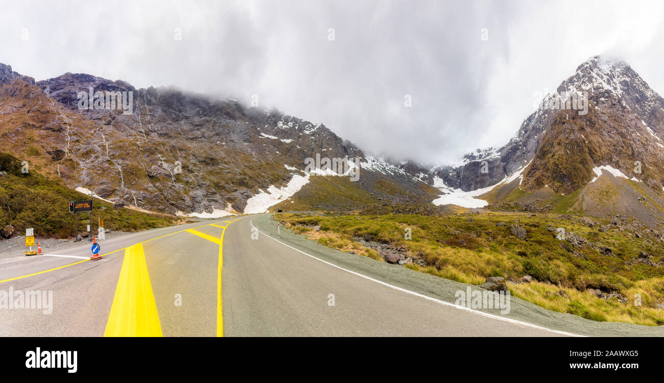 Highway 94, Entrance to Homer Tunnel, Fiordland National Park, South ...
