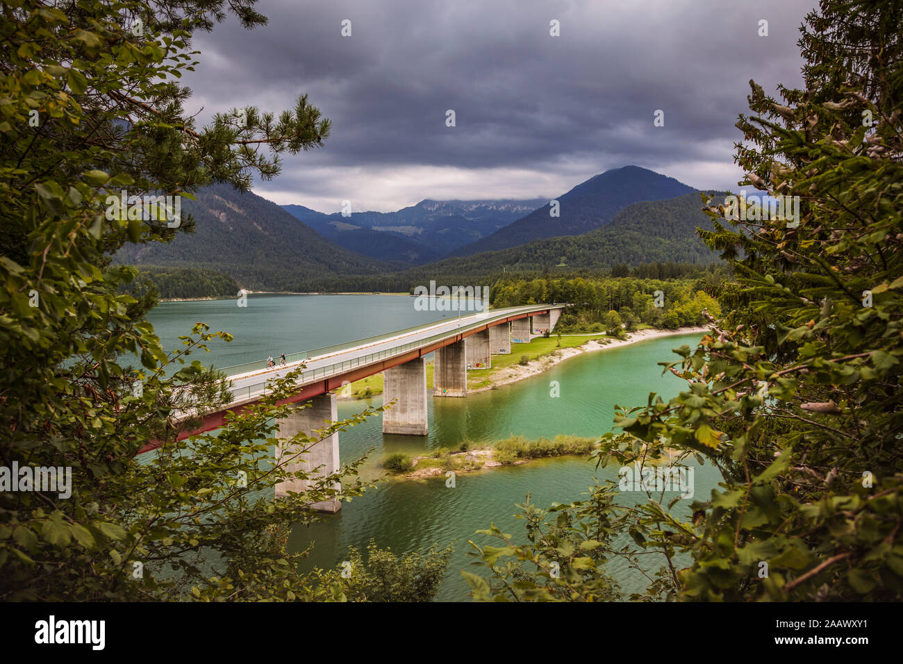 Bridge over lake sylvenstein hi-res stock photography and images - Alamy