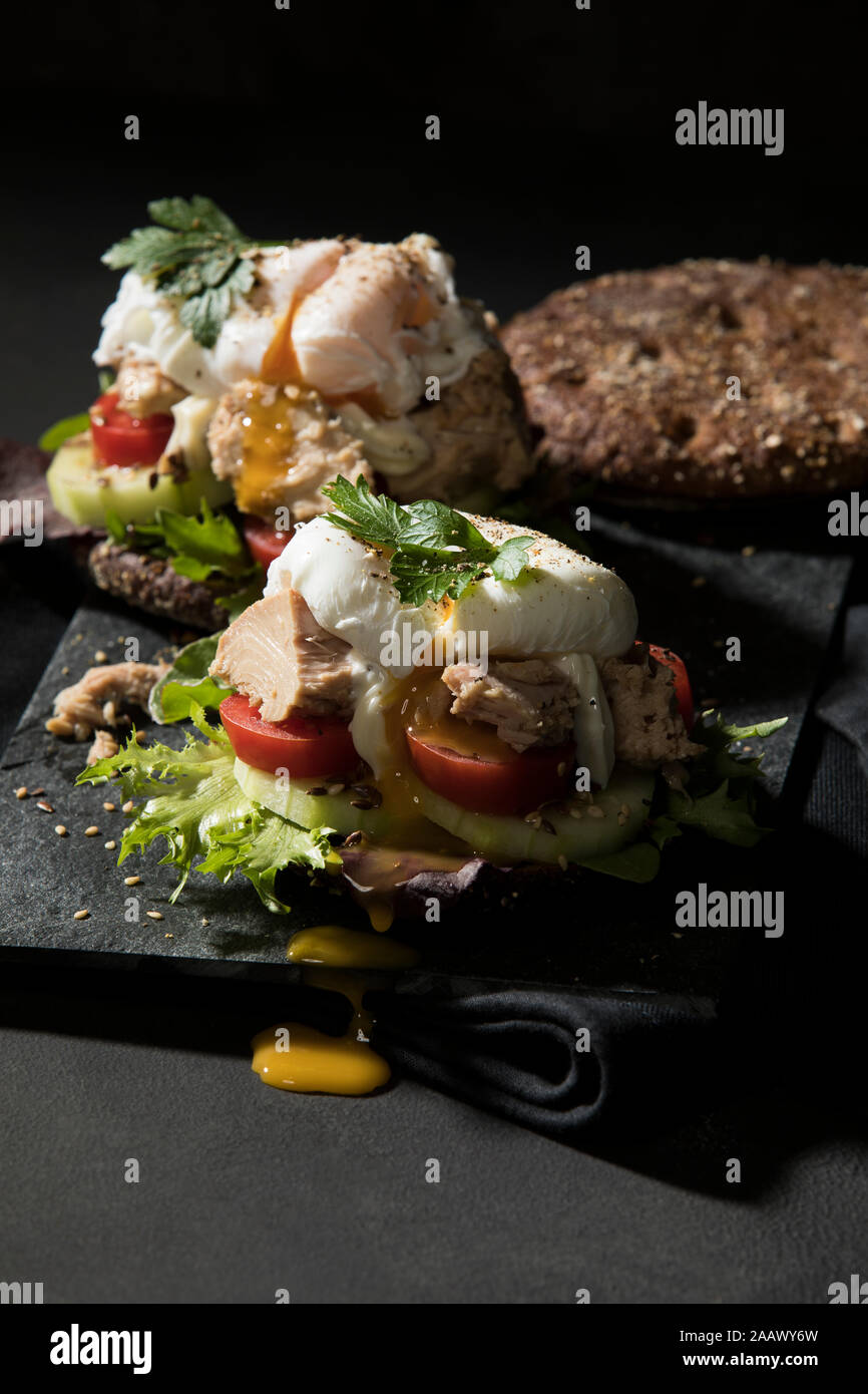 Open faced sandwich hi-res stock photography and images - Alamy