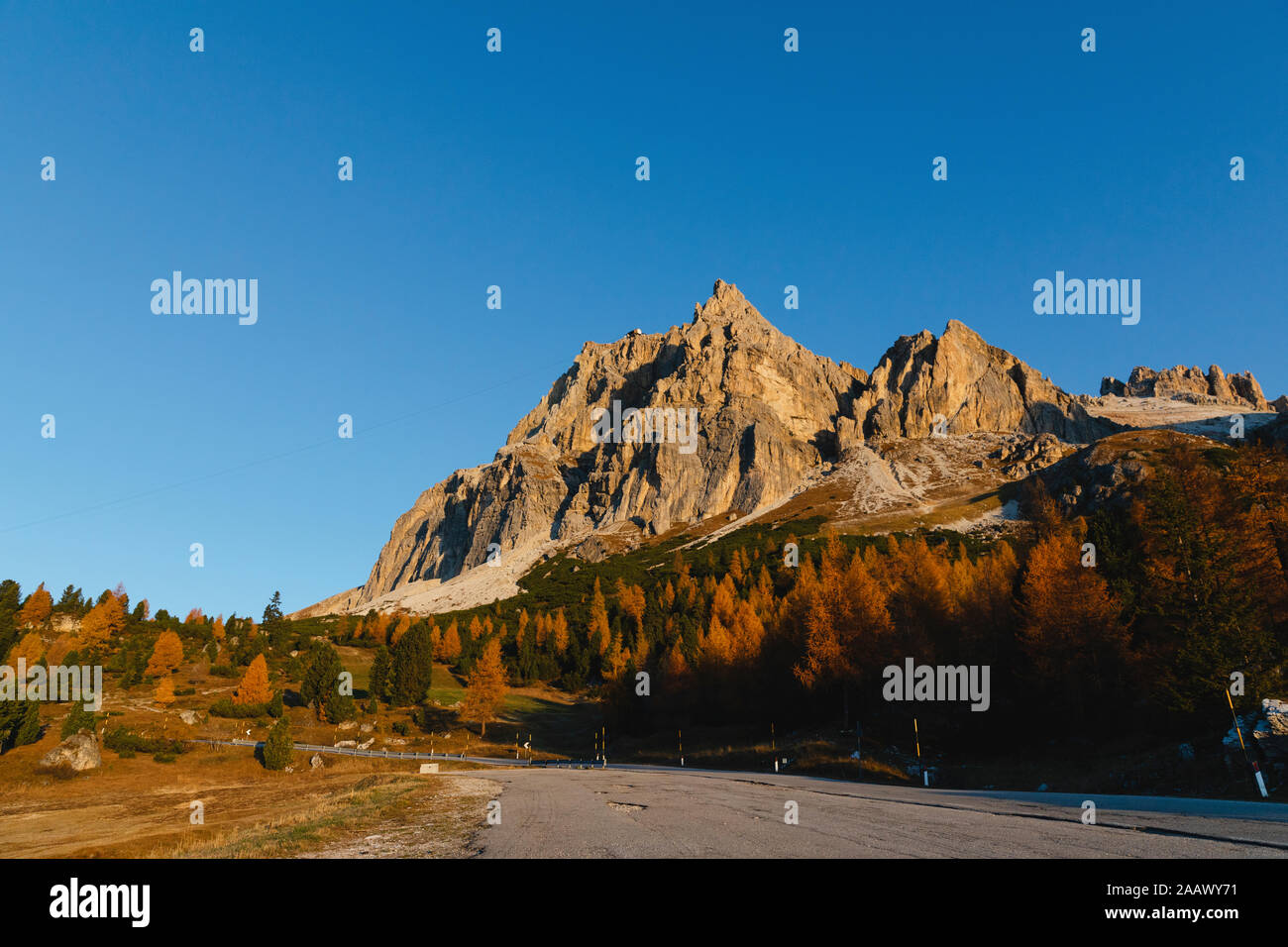 Autumn mountain landscape, Dolomites, Cortina, Italy Stock Photo - Alamy