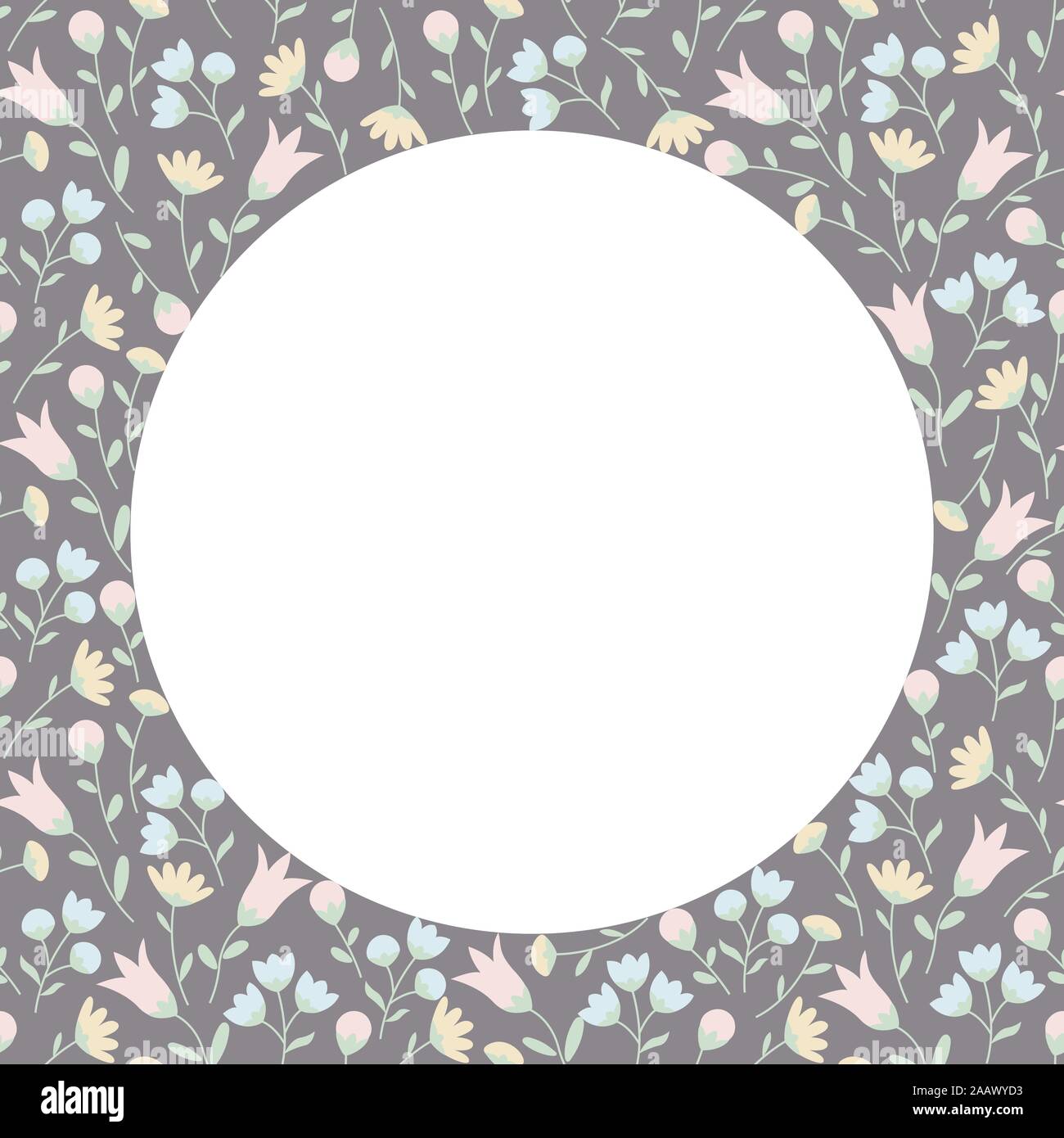 Border on flowers Stock Vector Images - Alamy