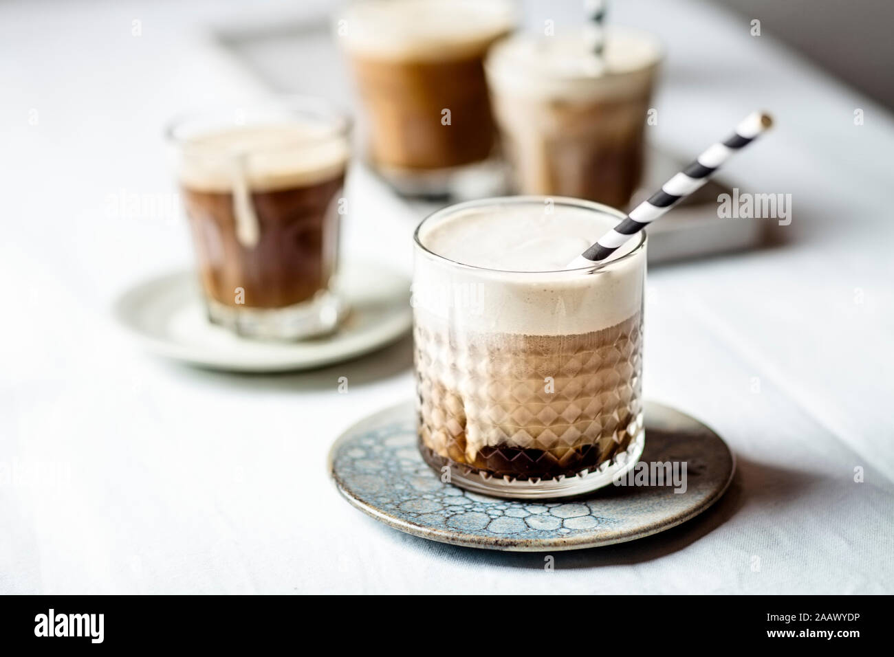 Cold frothed milk hi-res stock photography and images - Alamy