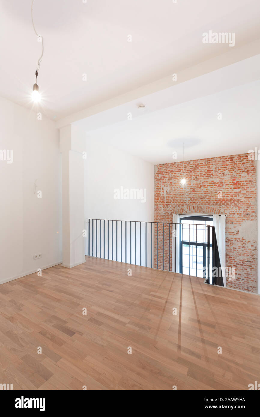Gallery in a loft formerly factory Stock Photo - Alamy