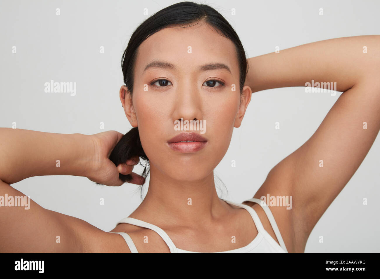 Portrait of young female Chinese woman Stock Photo - Alamy