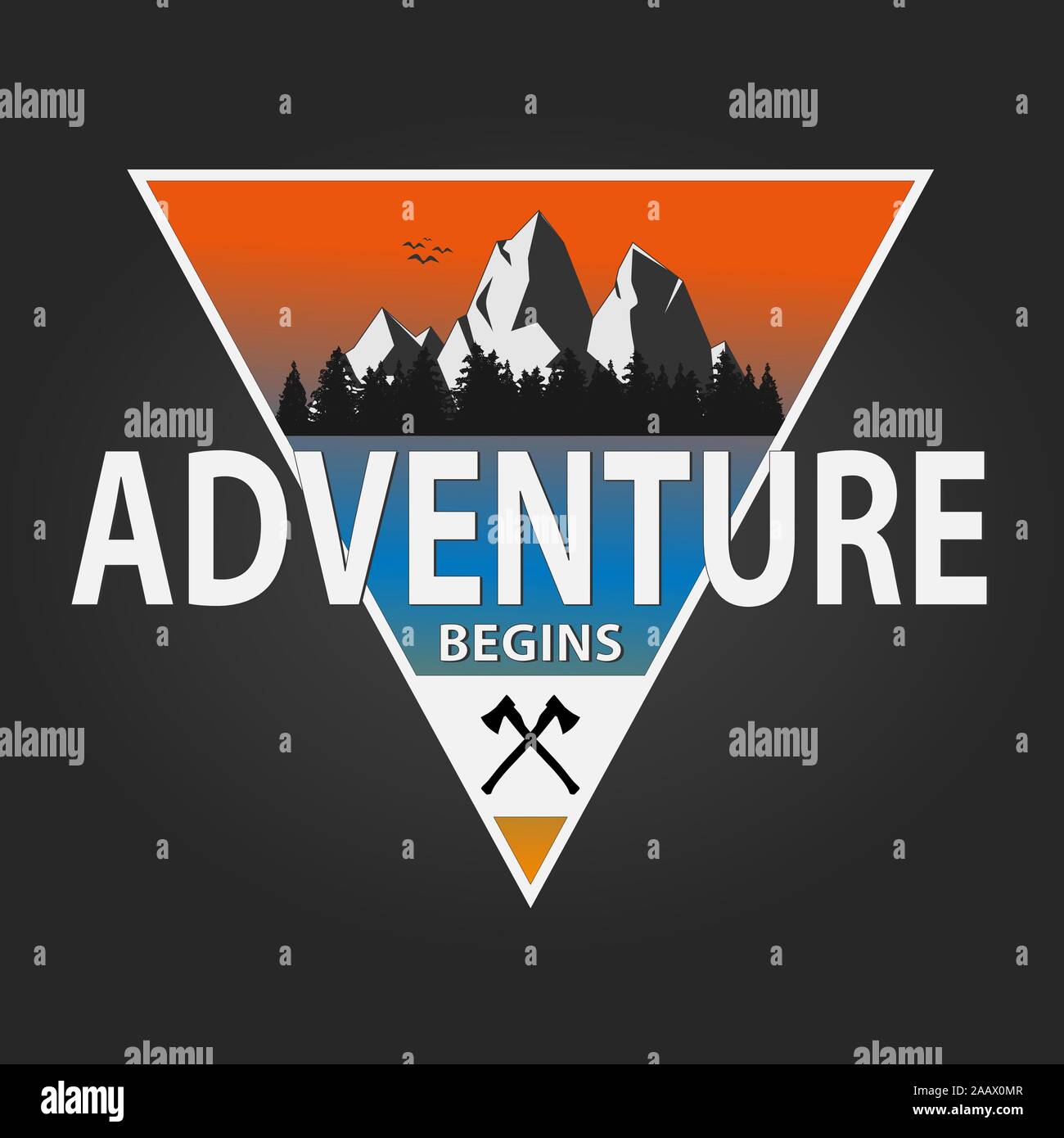 Navigation adventure logo ribbon hi-res stock photography and images ...