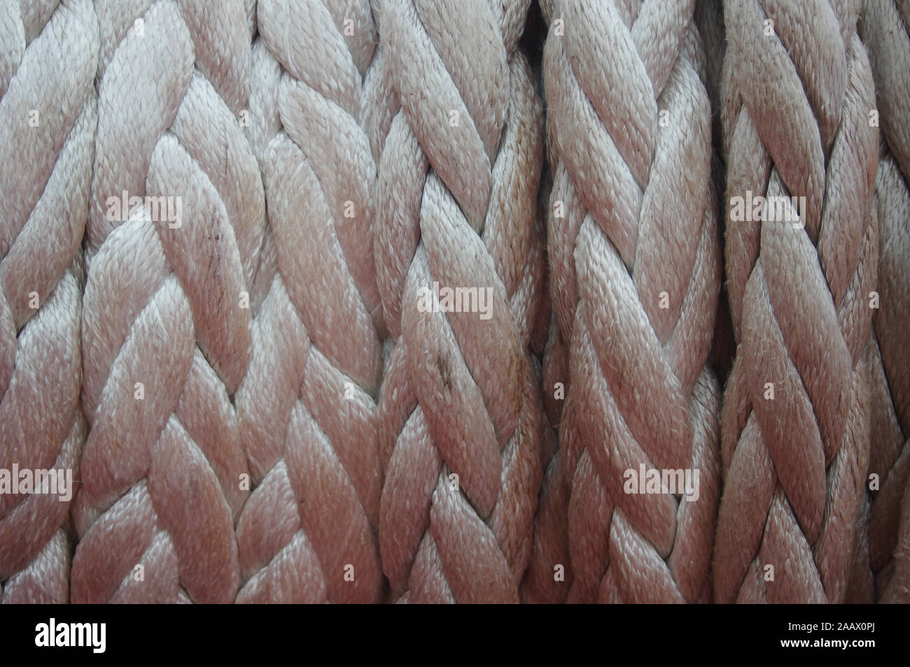 Port rope. Mooring rope. Rope for fastening ships and cargo Stock Photo ...